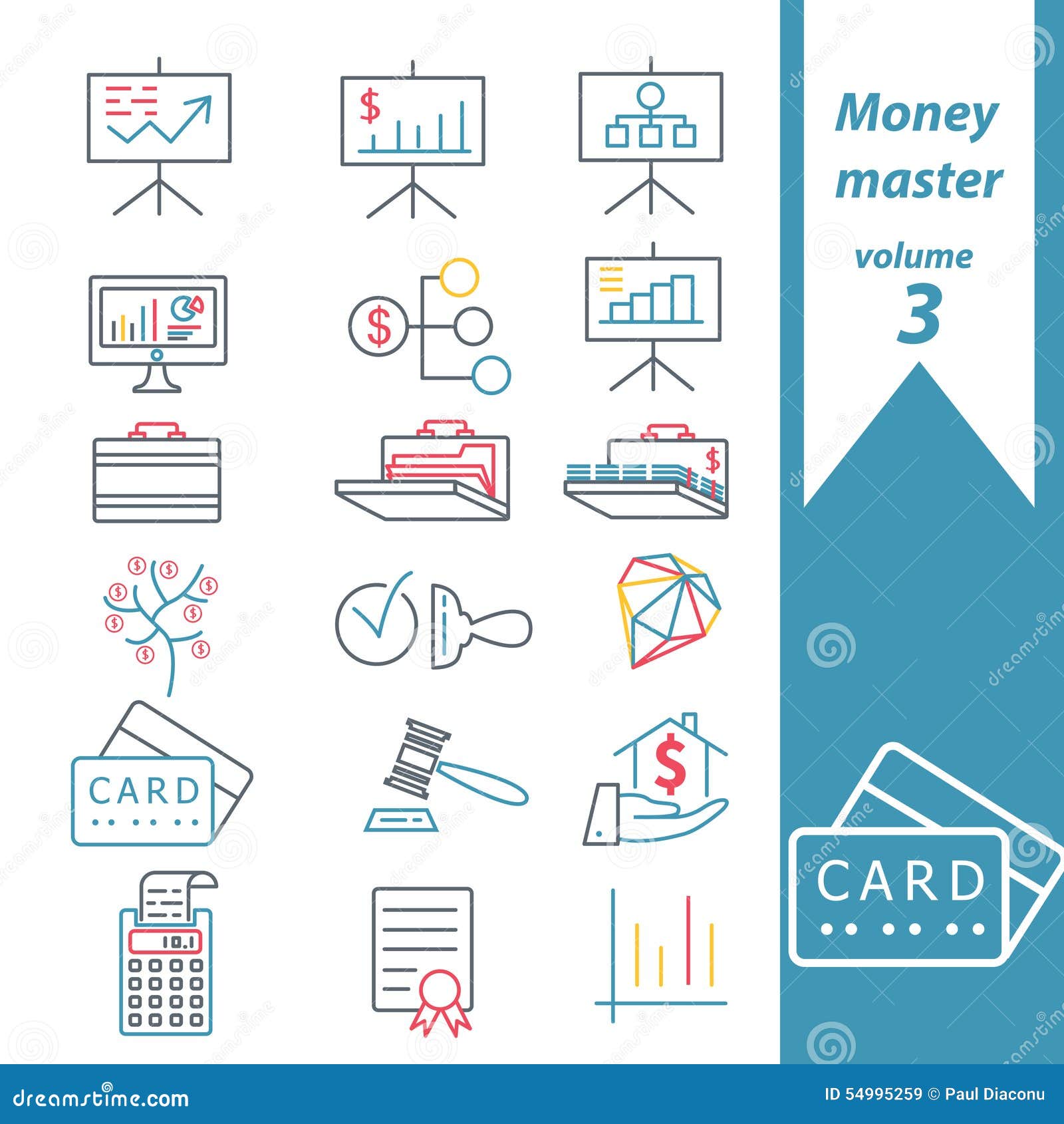 Money master 3 stock vector. Illustration of card, budget - 54995259