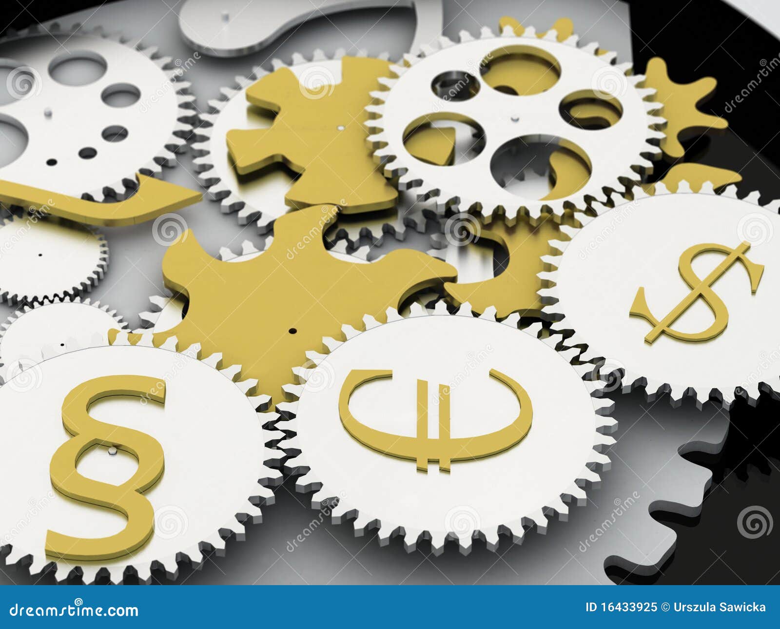 Money mechanism stock illustration. Illustration of kinetic - 16433925