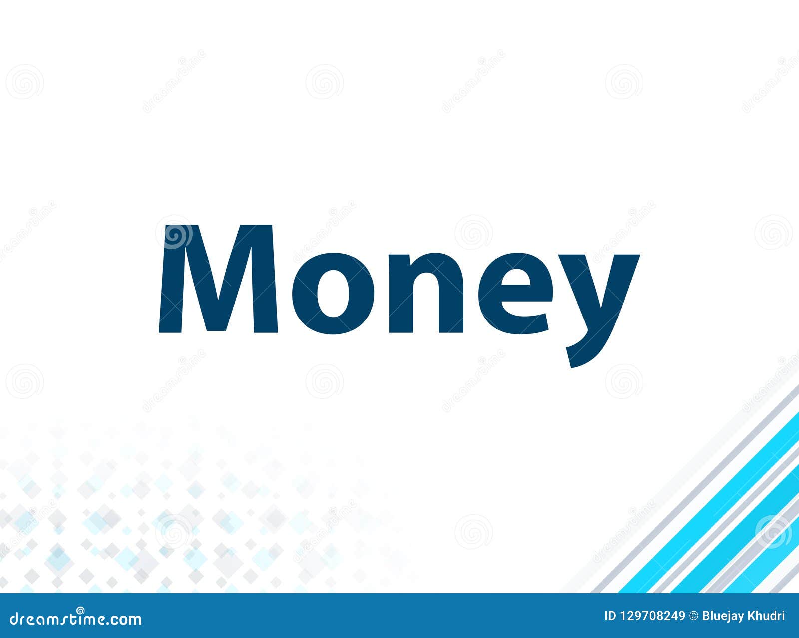 Money Modern Flat Design Blue Abstract Background Stock Illustration ...