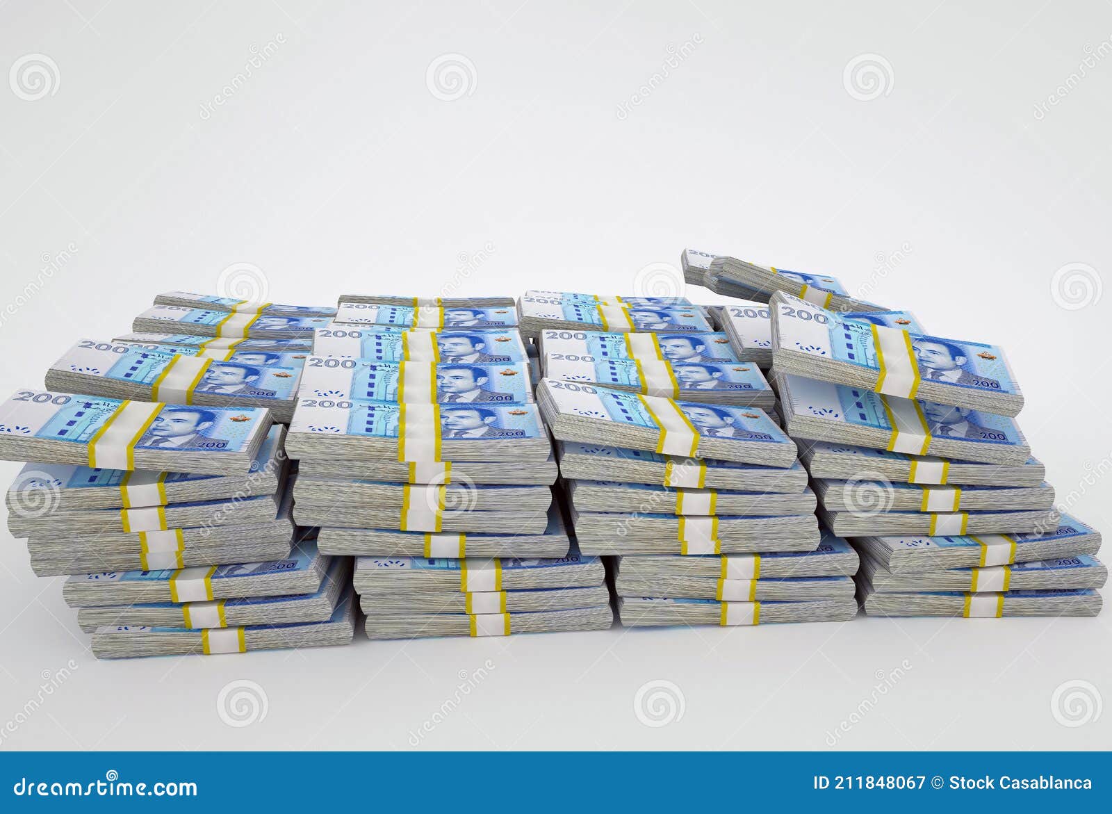 3d Stack Of UAE 500 Dirhams Currency Royalty-Free Stock Image ...
