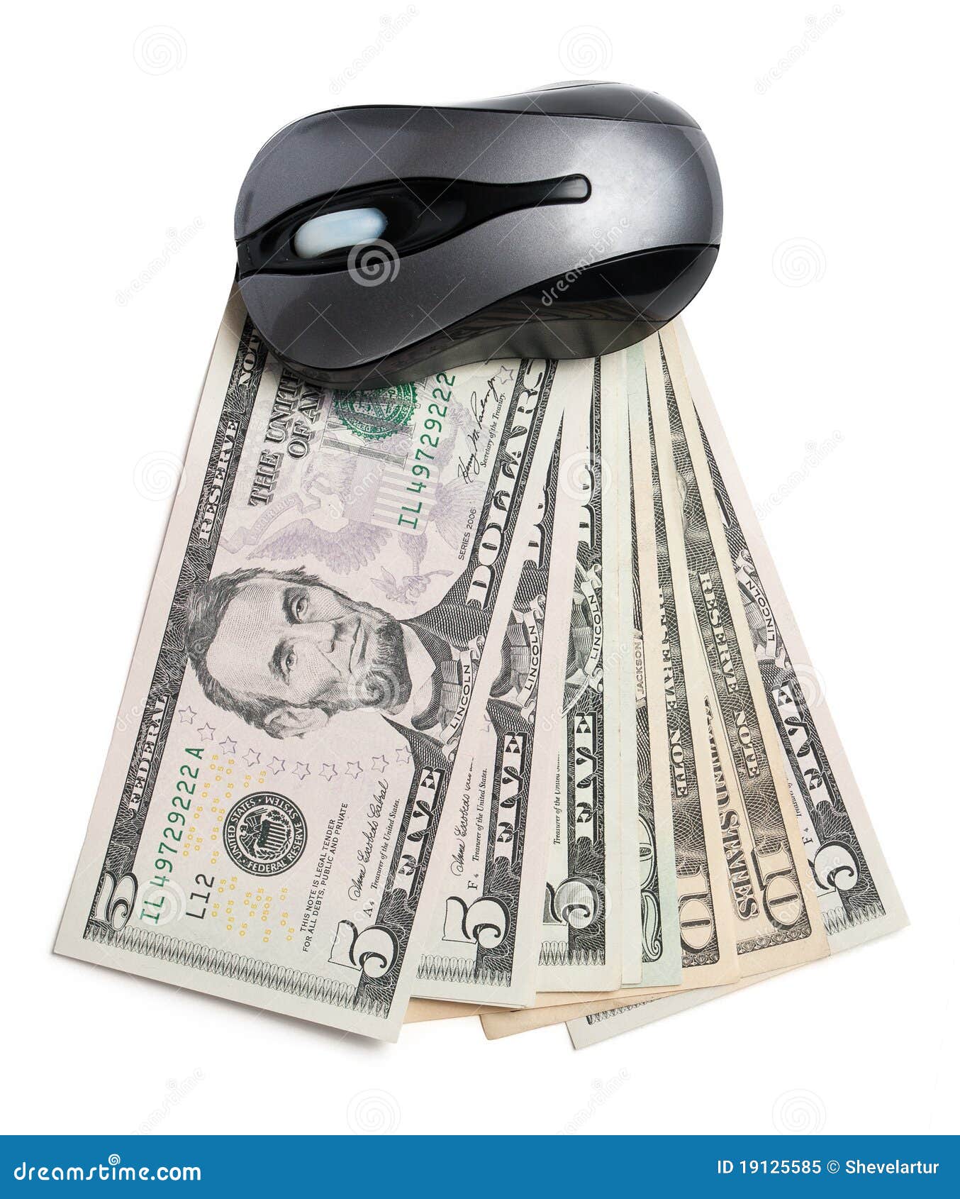 Money and mouse stock image. Image of click, laptop, flying - 19125585