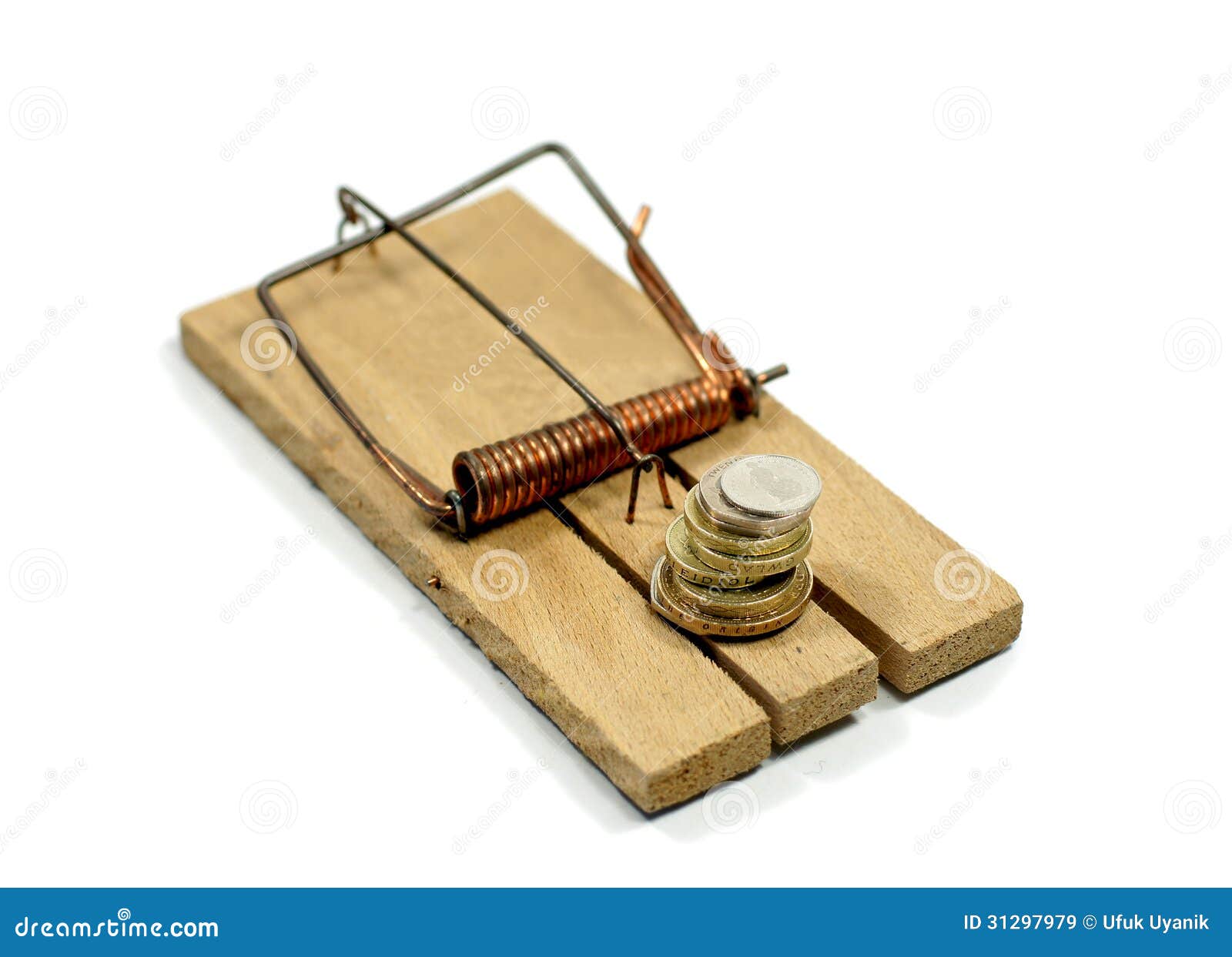 Money on mouse trap stock image. Image of invoices, currency - 31297979