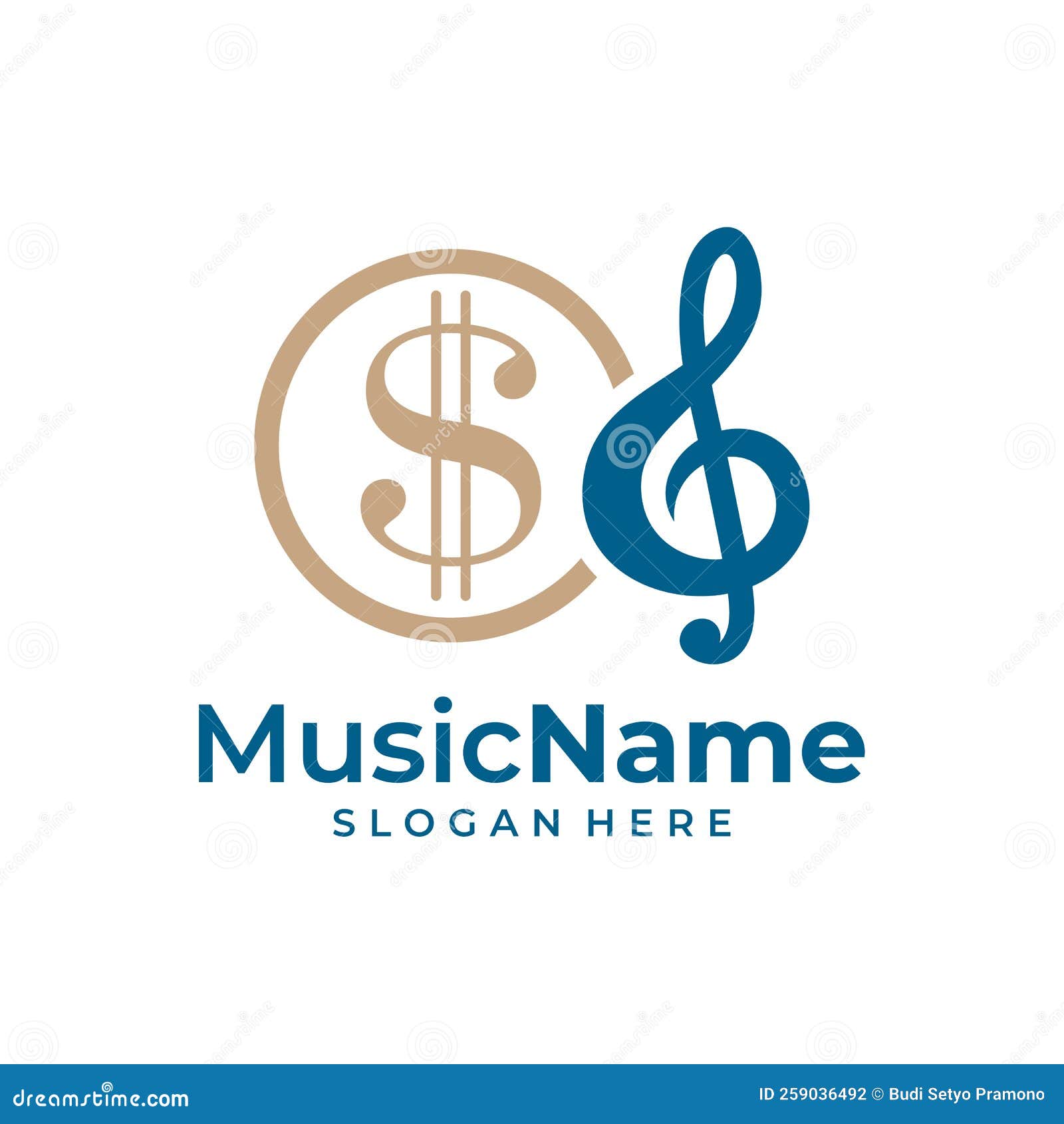 Money Music Logo Vector. Music Money Logo Design Template Stock ...