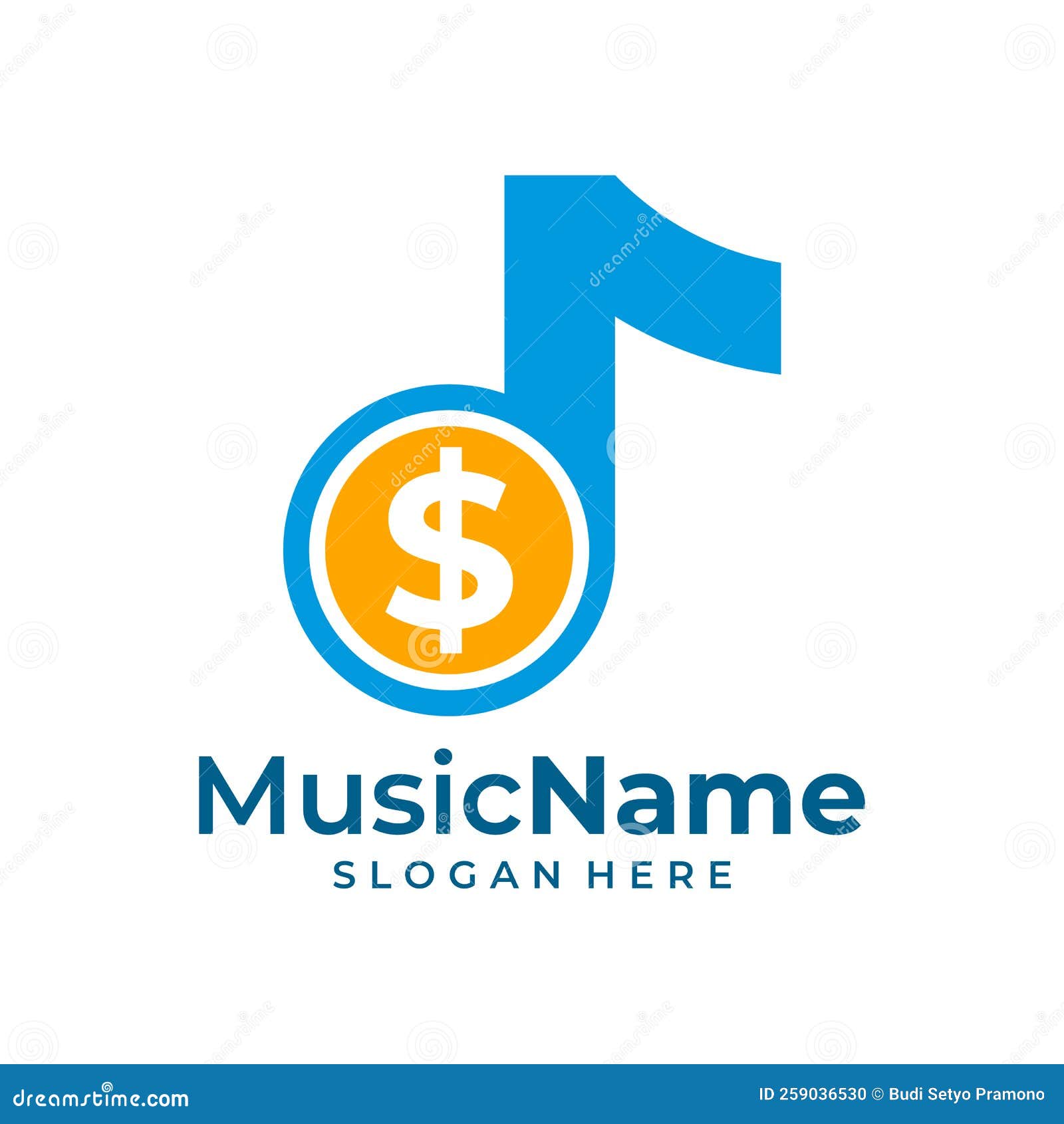 Money Music Logo Vector. Music Money Logo Design Template Stock ...