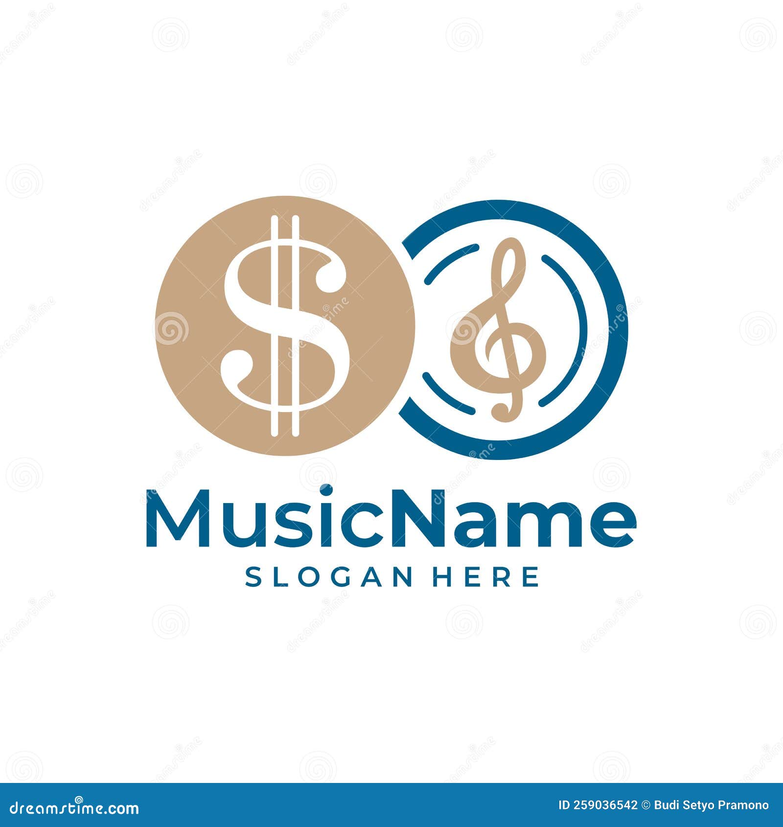 Money Music Logo Vector. Music Money Logo Design Template Stock ...