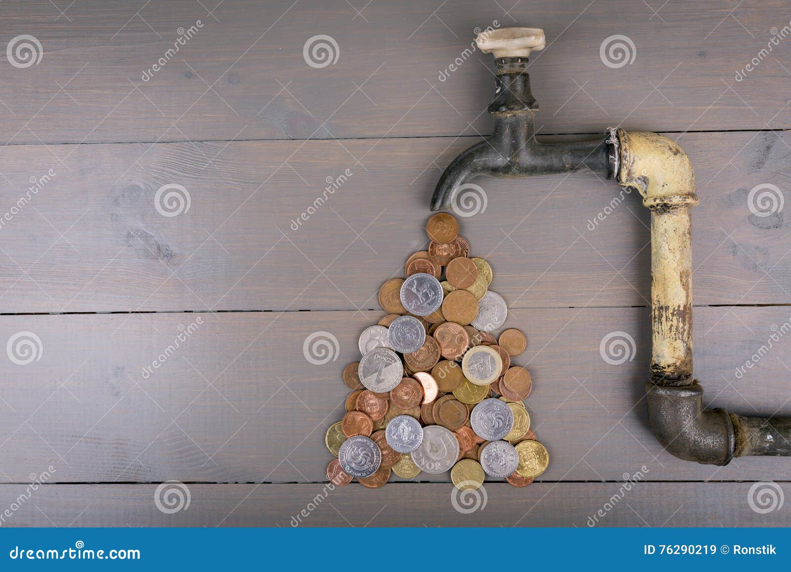 Money is not a problem stock image. Image of coins, savings - 76290219