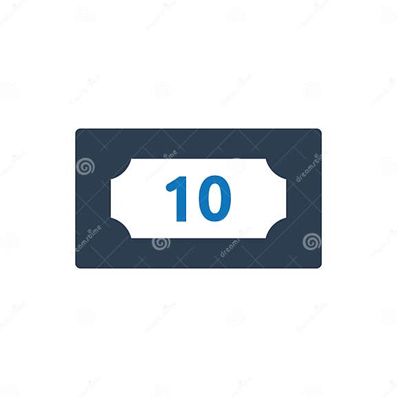 Money Note Icon stock vector. Illustration of symbol - 128919874