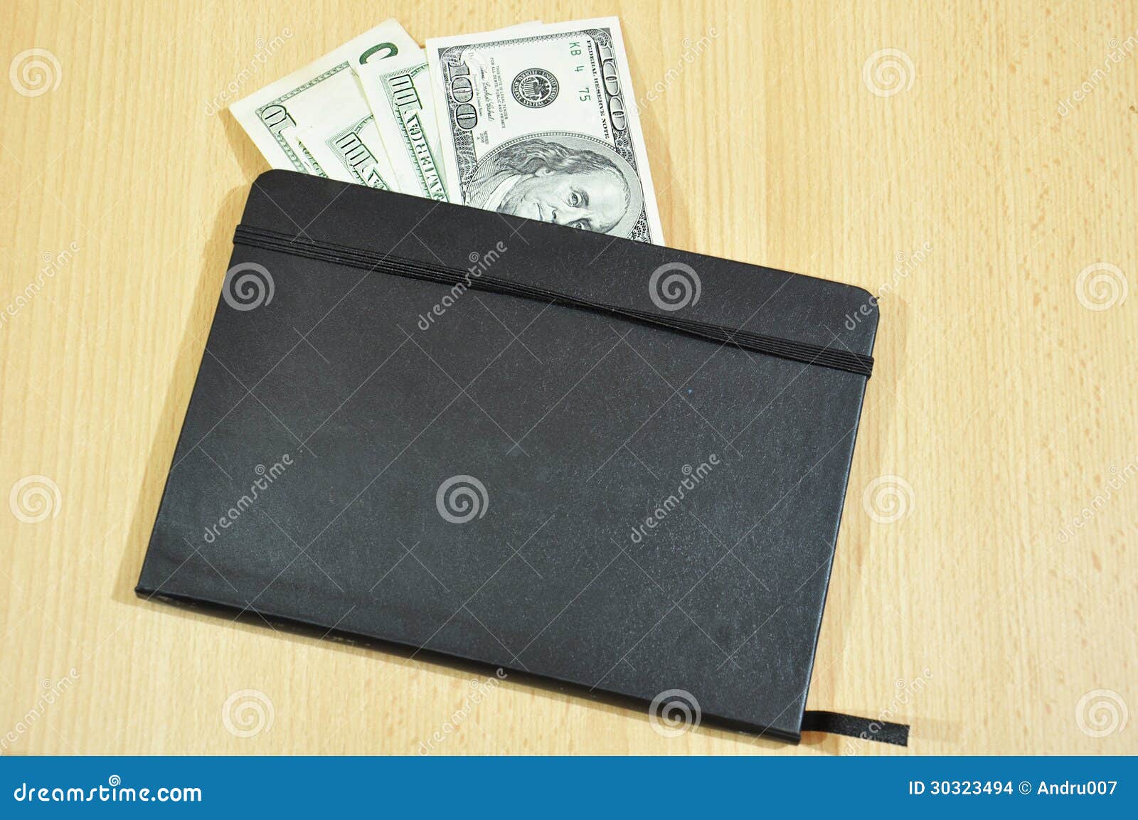 Money in notebook stock photo. Image of visible, notepad - 30323494