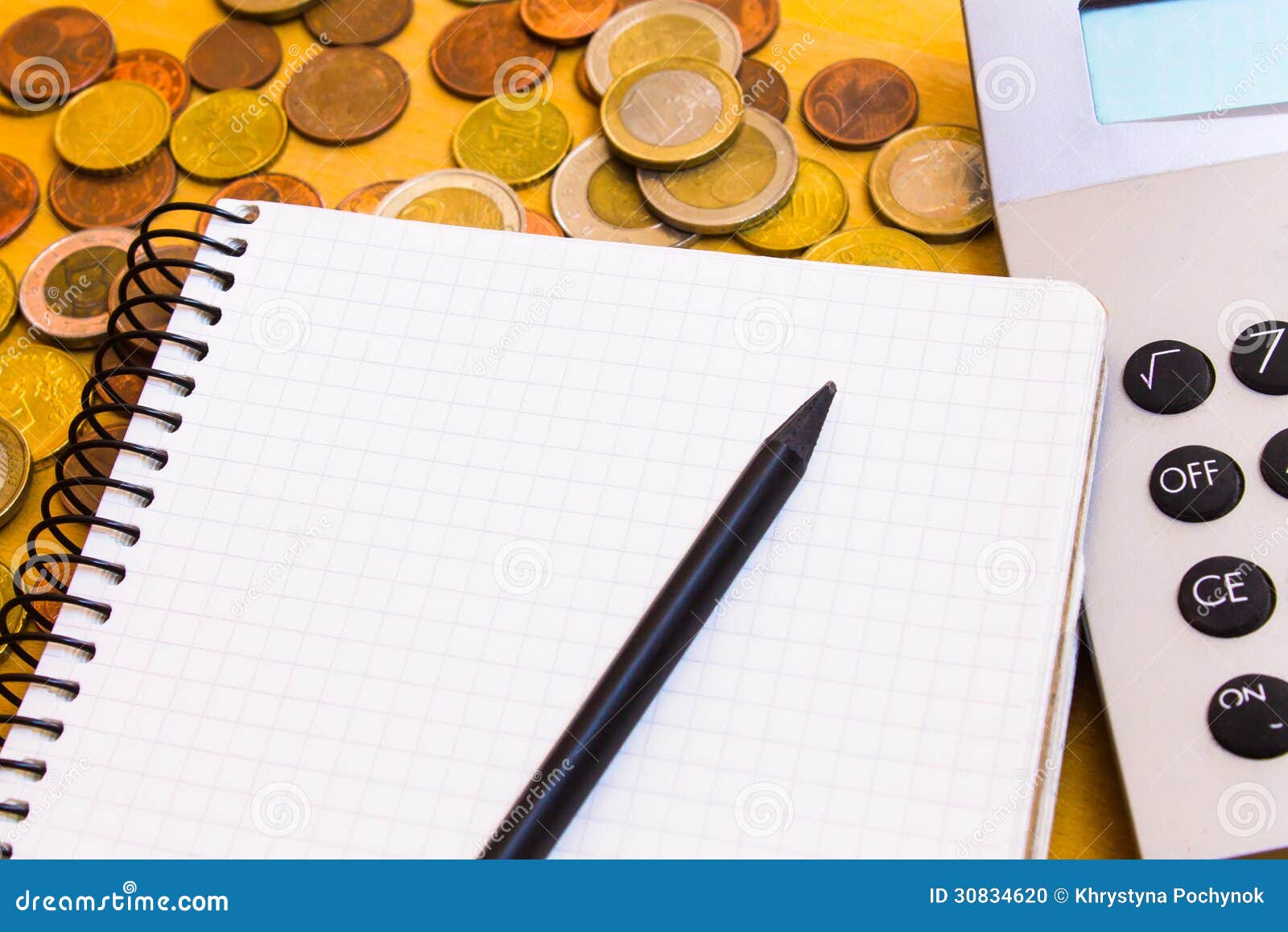 Money and notebook stock photo. Image of black, earnings - 30834620