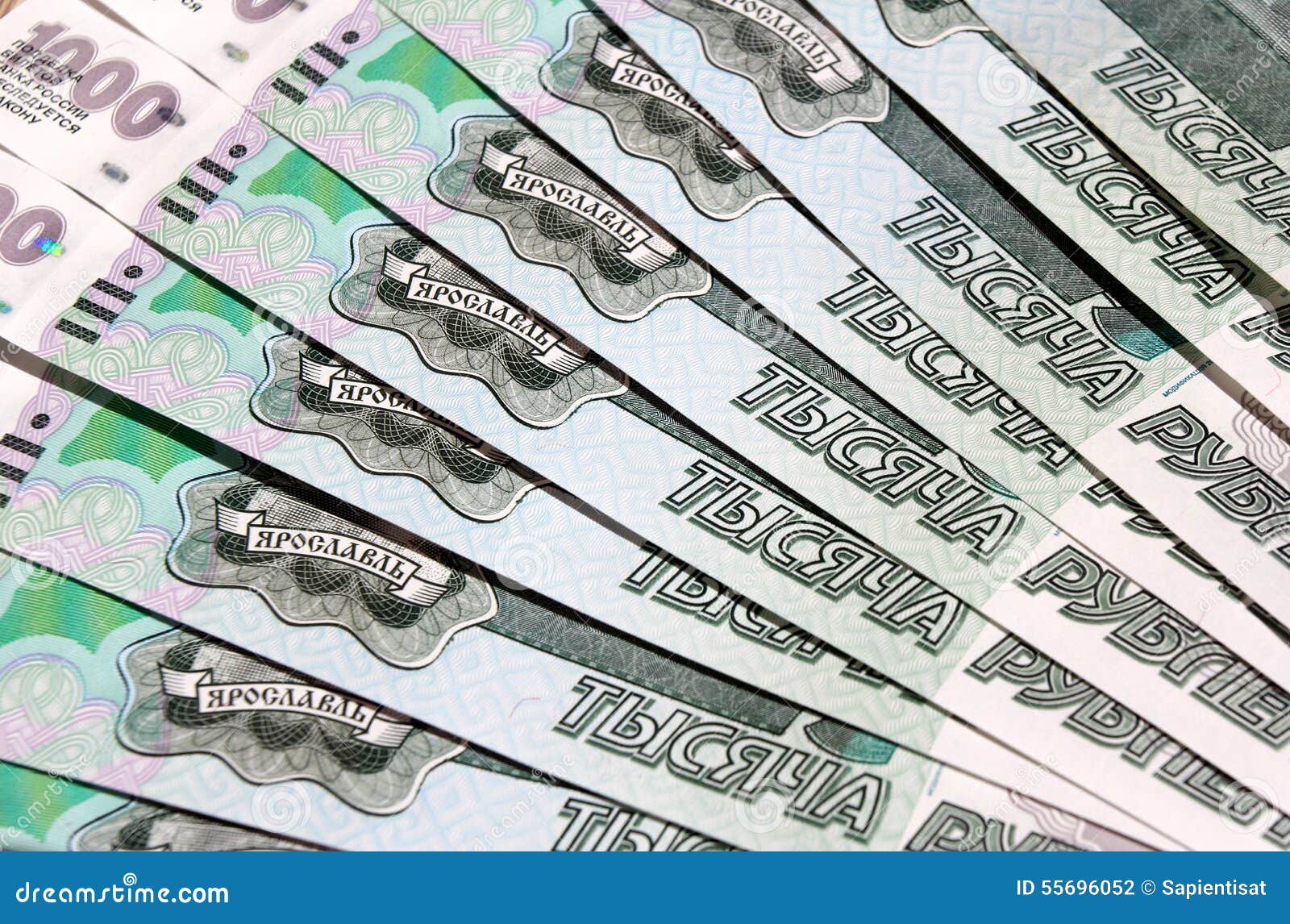 Money. One Thousand Ruble Notes. Stock Photo - Image of hour, banking ...