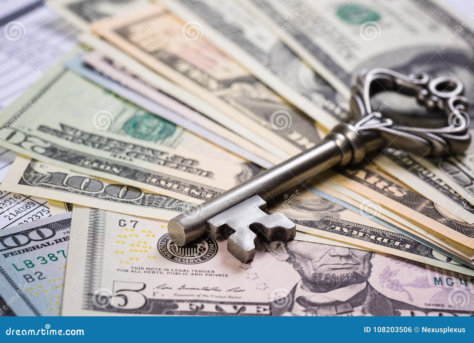 Money opens many doors stock photo. Image of pelf, cash - 108203506