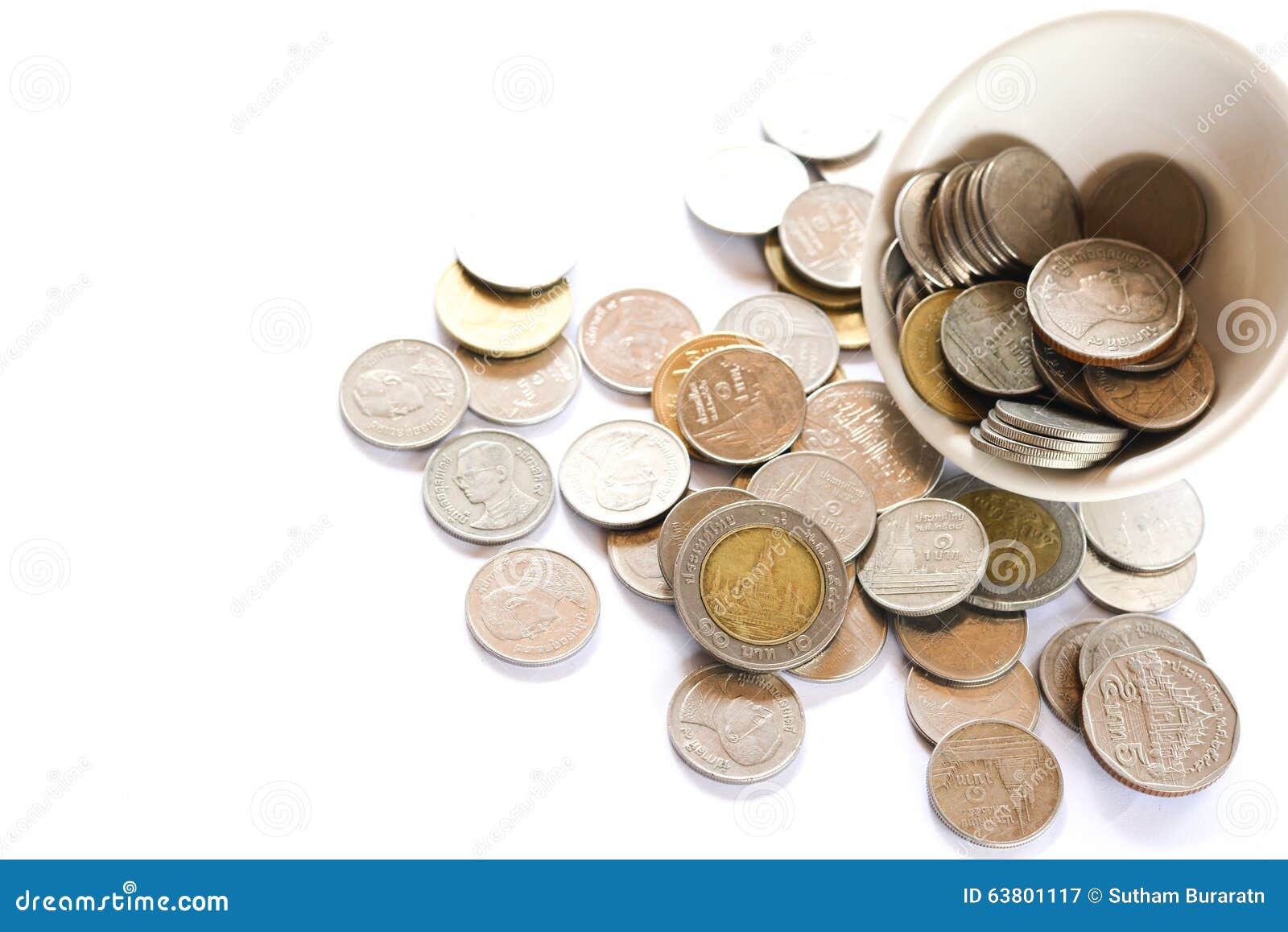 Money out of the cup stock image. Image of finance, foam - 63801117