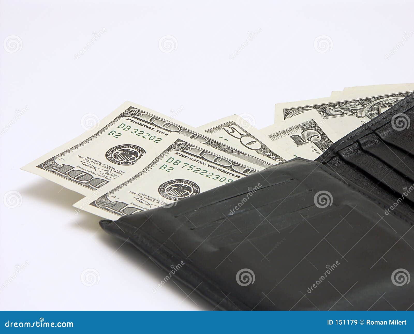 Money out of wallet stock image. Image of spending, financing - 151179