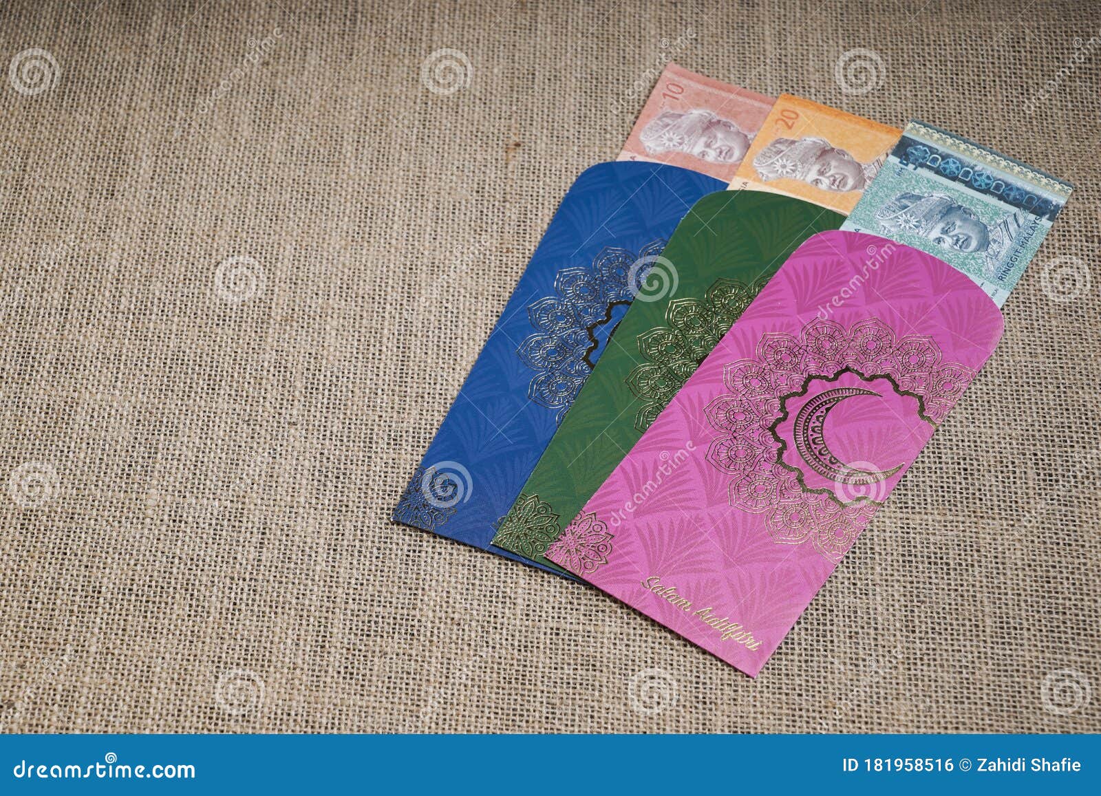 Money Packet or `Sampul Raya` Stock Photo - Image of beauty ...
