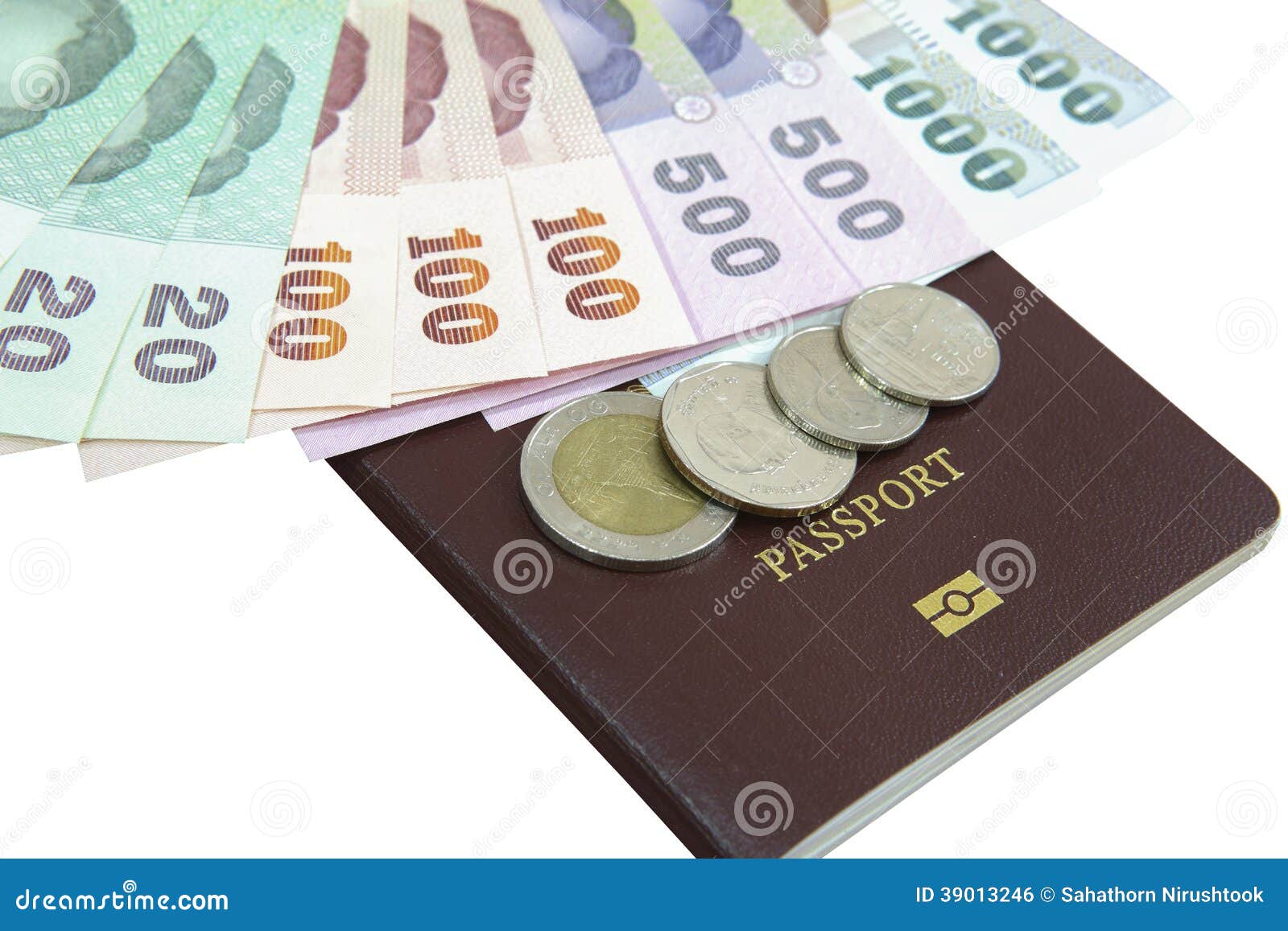 Money with Passport for Travel Stock Photo - Image of journey ...