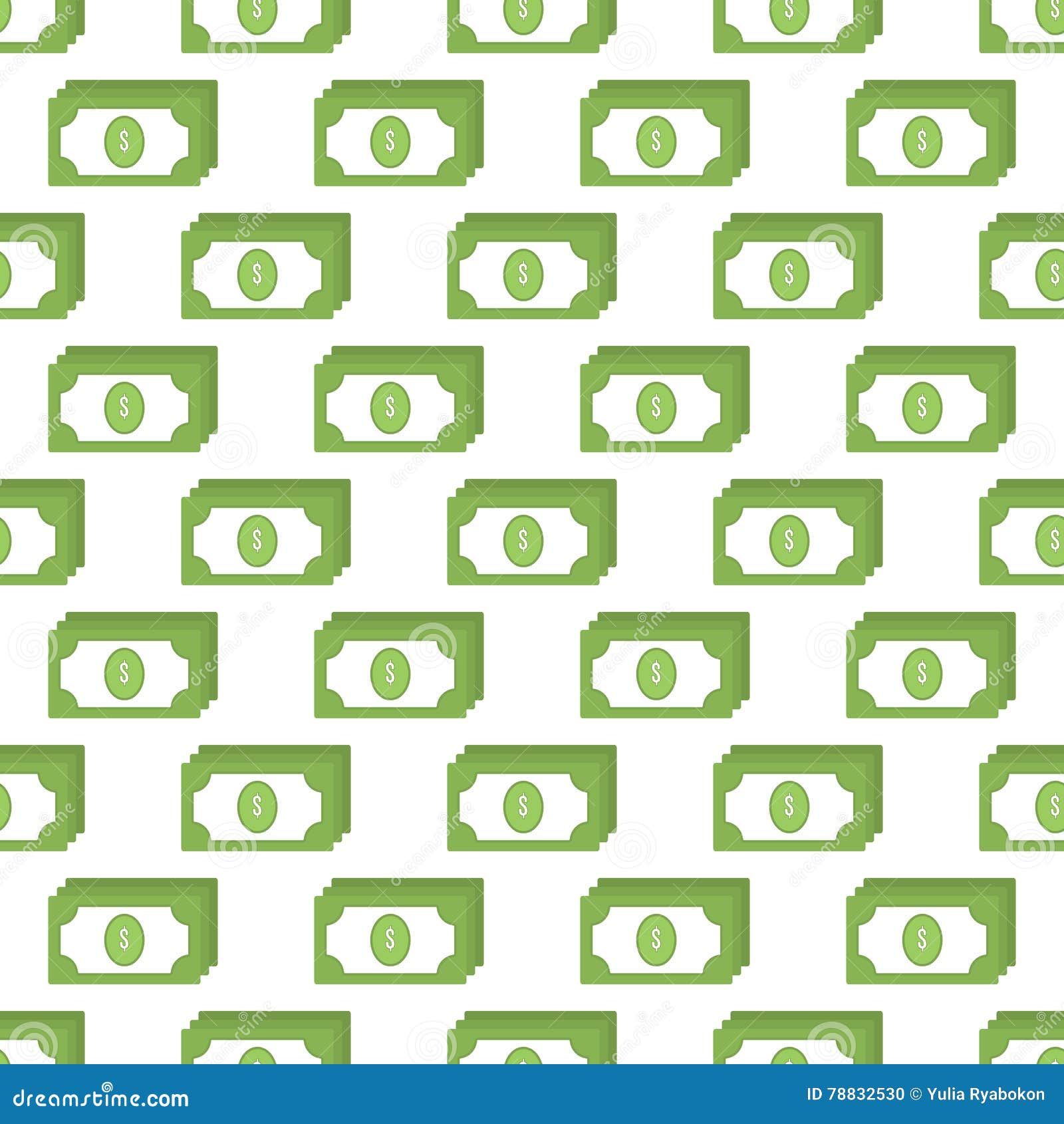 Money pattern seamless stock vector. Illustration of green - 78832530