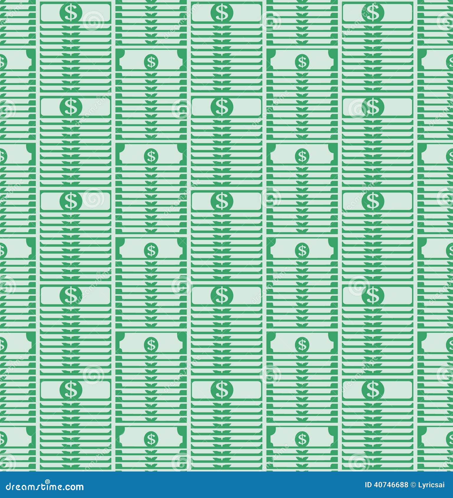 Money pattern stock vector. Illustration of savings, column - 40746688