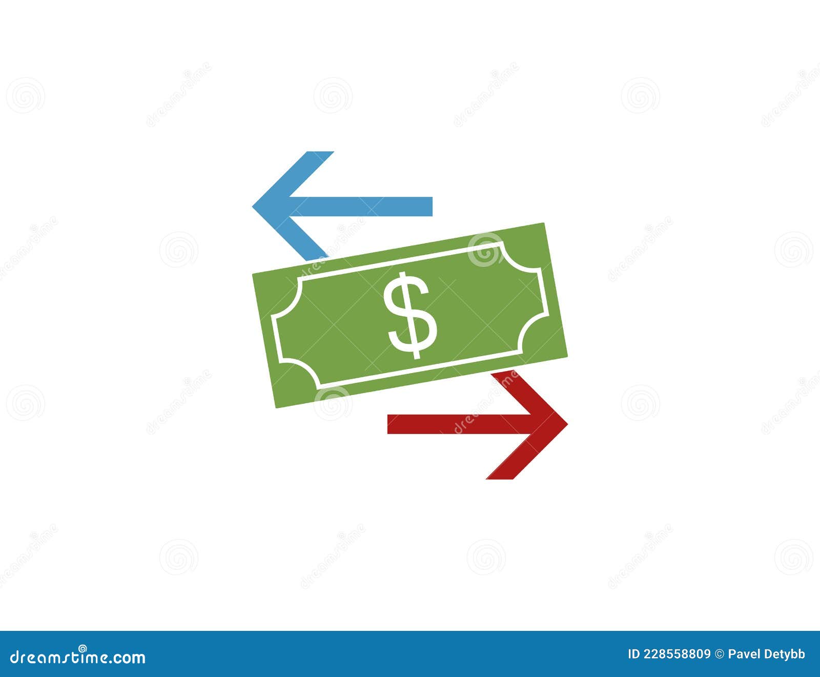 Money Payment Transfer Icon. Vector Illustration. Flat Design Stock ...