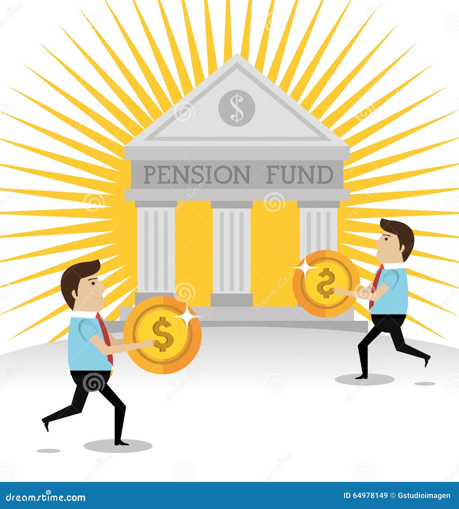 Money pension fund stock illustration. Illustration of life - 64978149