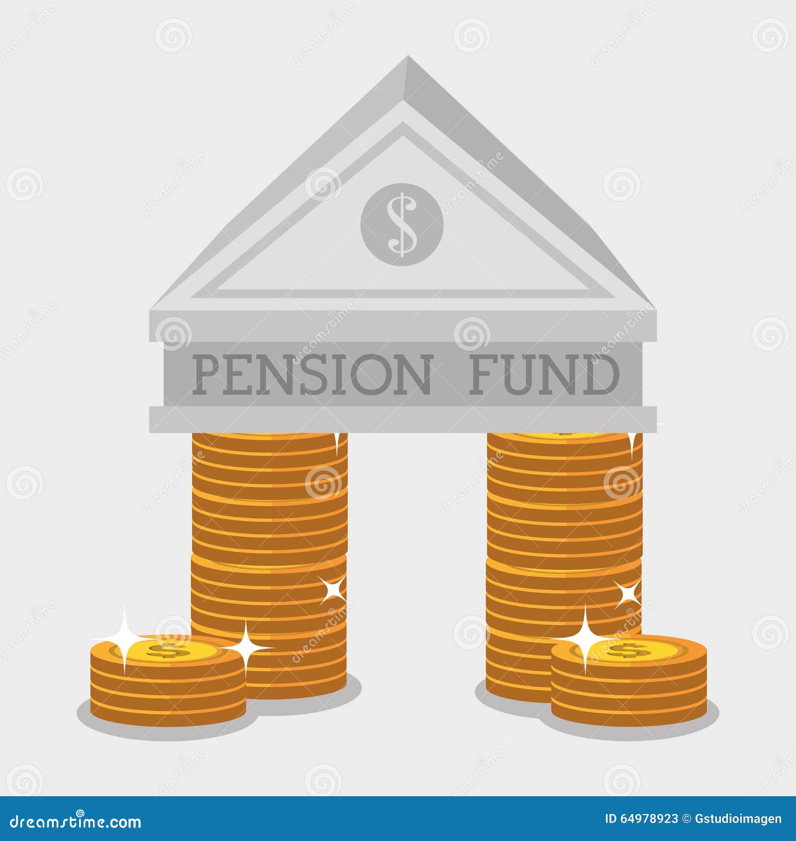 Money pension fund stock illustration. Illustration of economic - 64978923