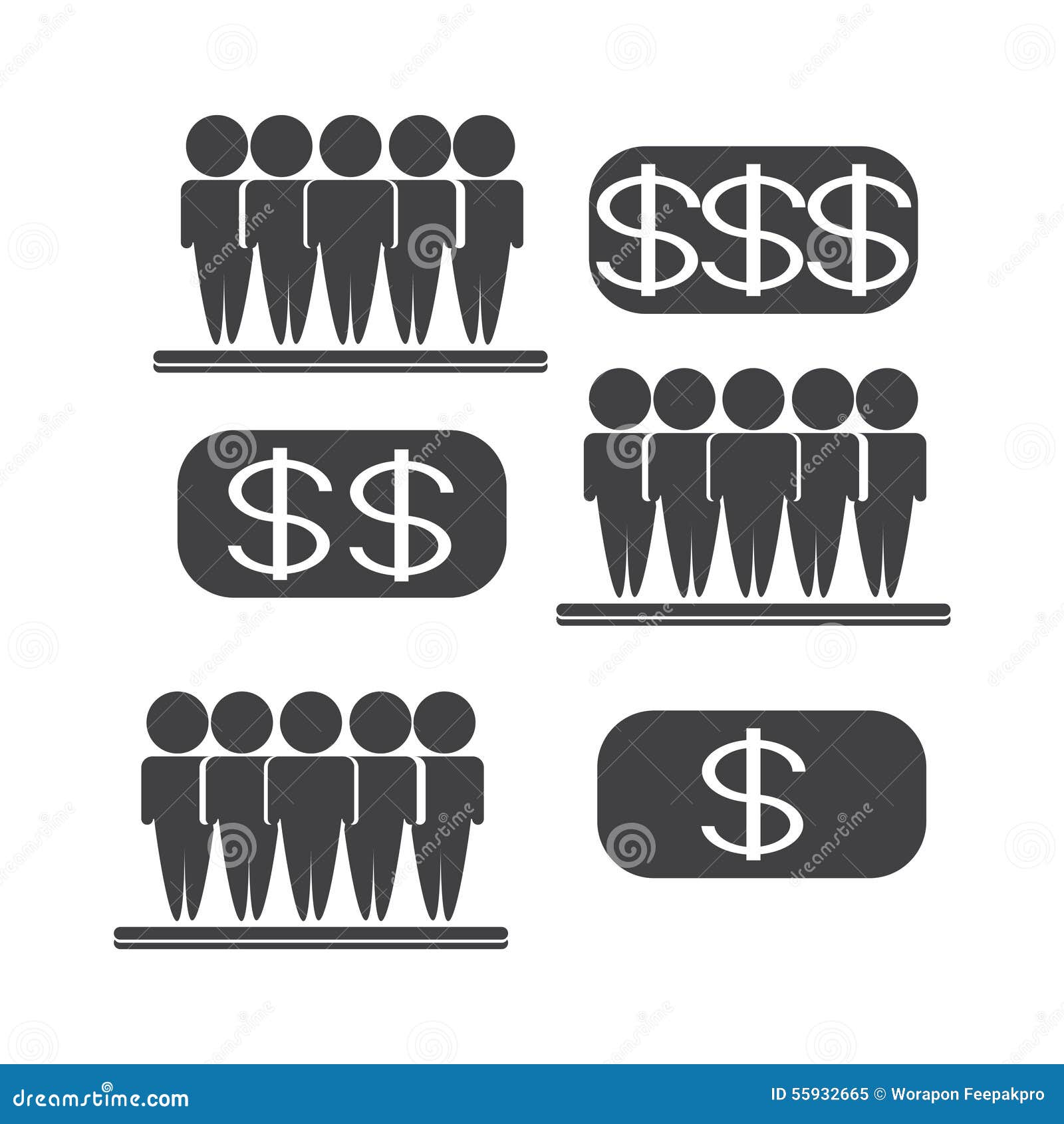 Money people stock vector. Illustration of abstract, currency - 55932665