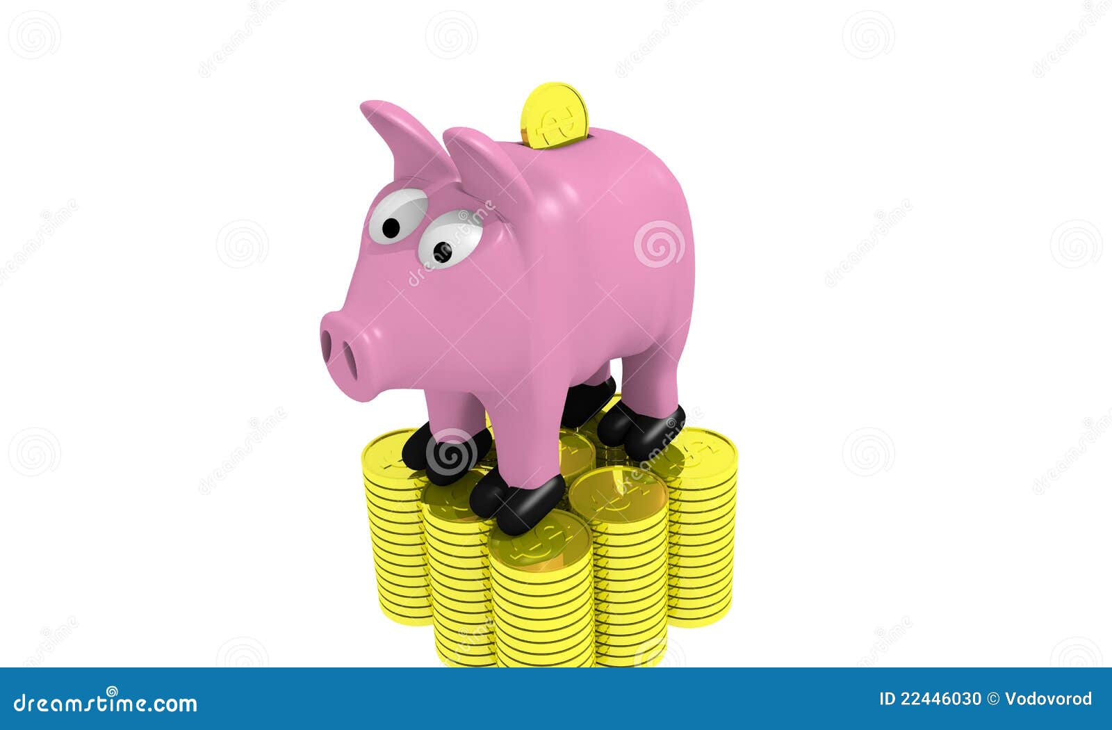 Money pig stock illustration. Illustration of financial - 22446030