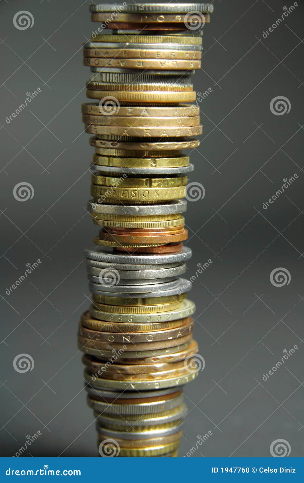 Stack of coins stock photo. Image of tender, coins, studio - 1947760