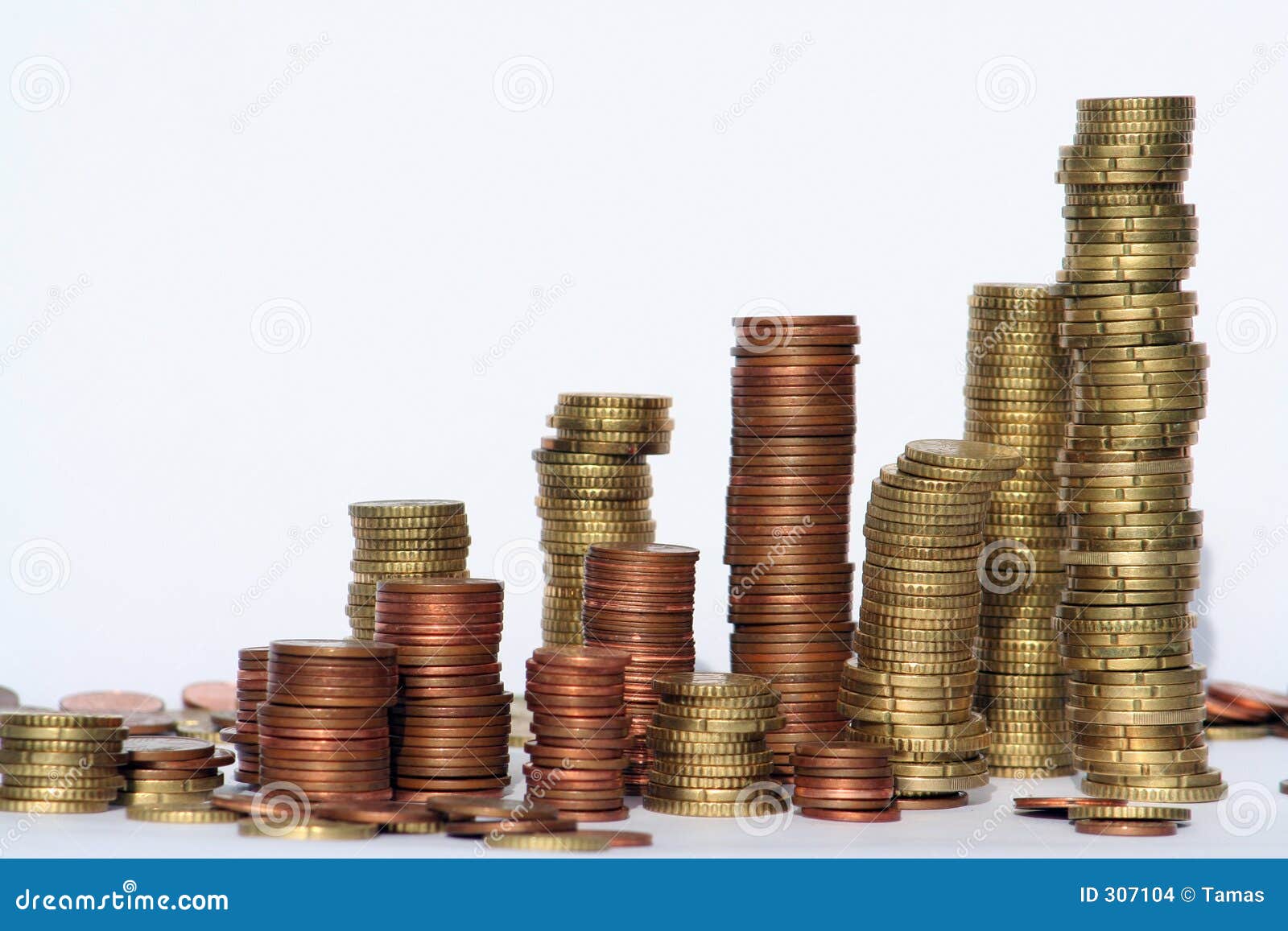 Money pile stock photo. Image of profit, stack, cent, consumer - 307104