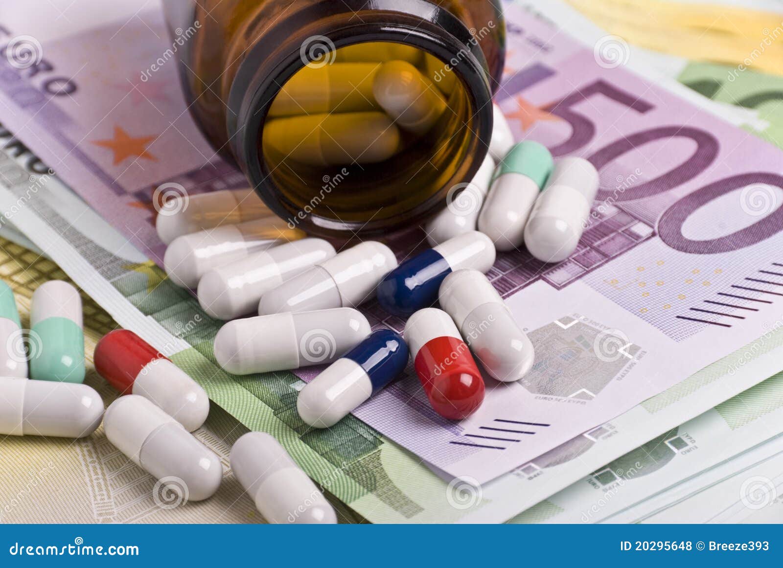 Money and pills stock photo. Image of finance, clinic - 20295648