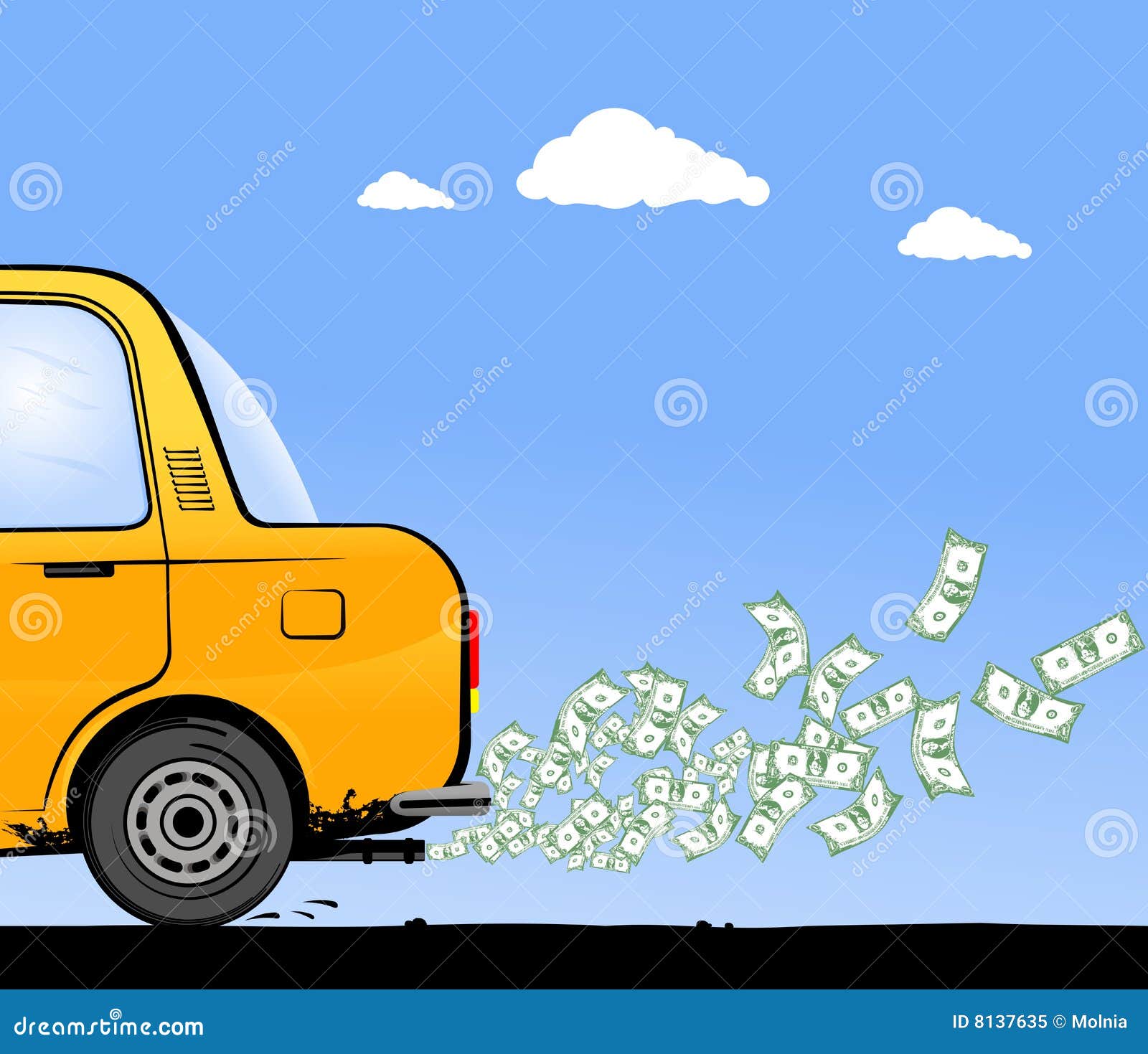 Money in pipe stock vector. Illustration of home, blurred - 8137635