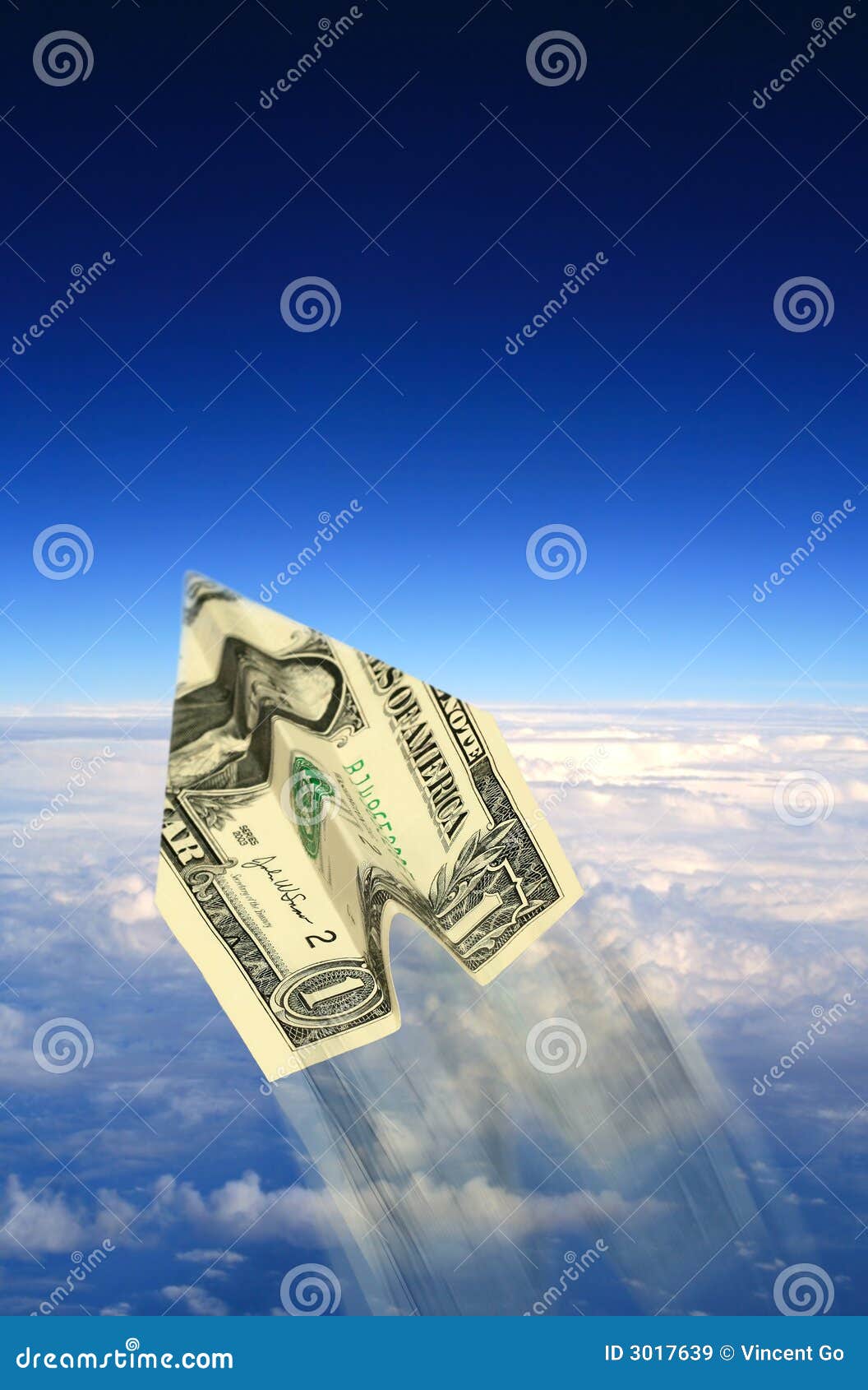 Money plane stock image. Image of finance, vertical, stability - 3017639
