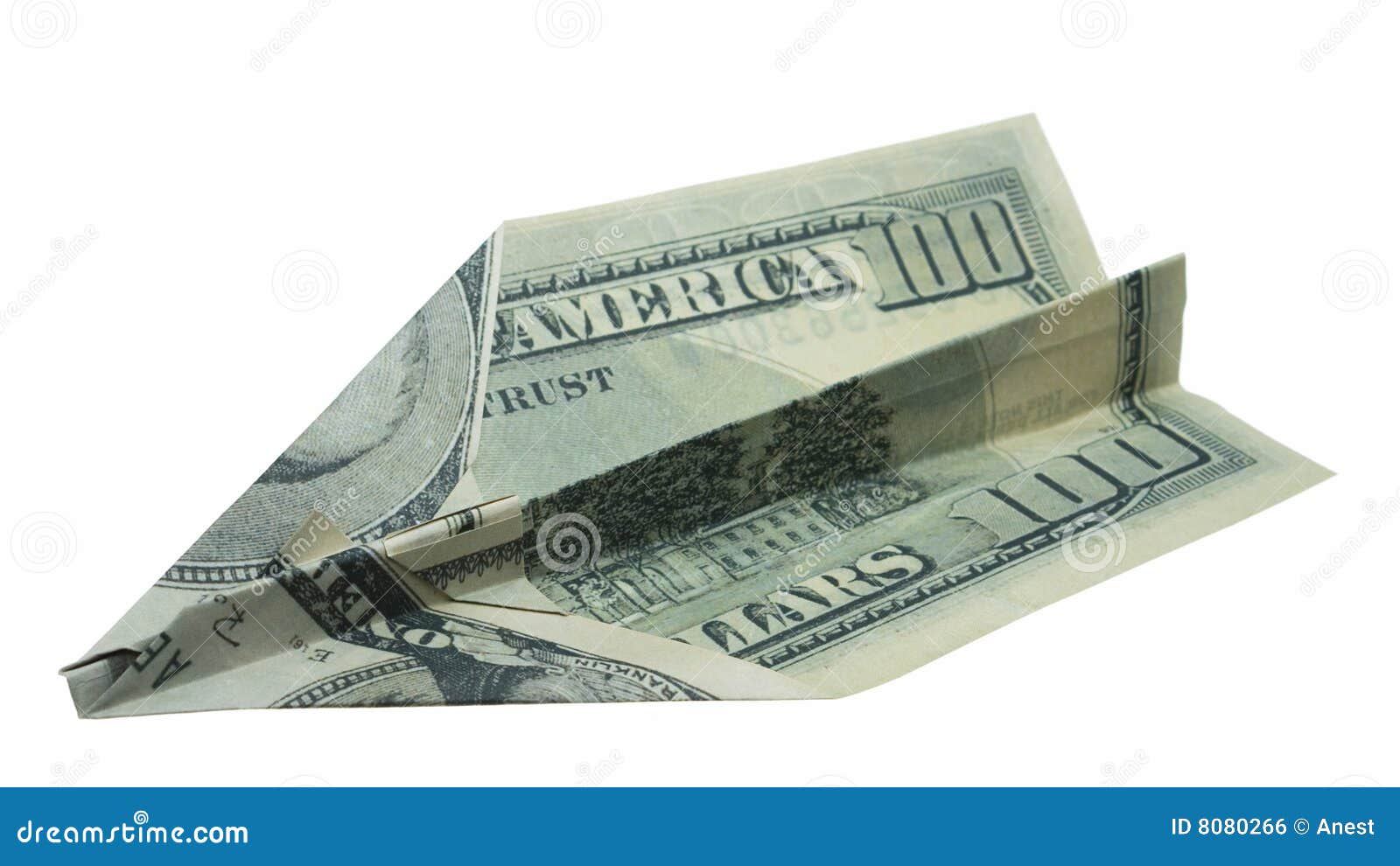 Money Plane Isolated on White Stock Photo - Image of aircraft, currency ...