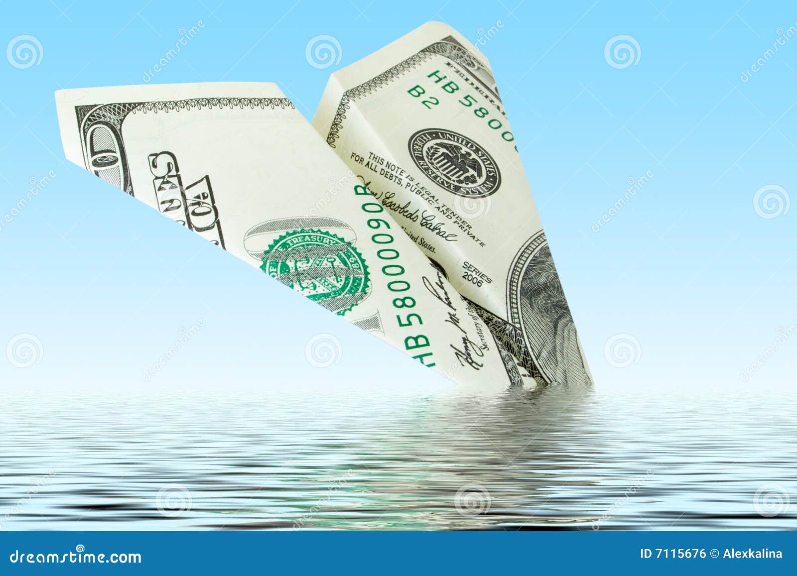 Money plane wreck stock photo. Image of break, flight - 7115676