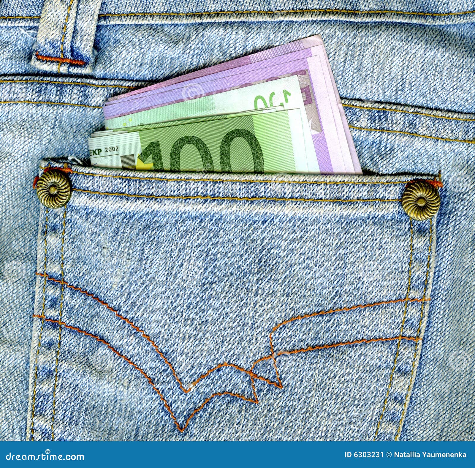Money in Pocket stock image. Image of allowance, buying - 6303231