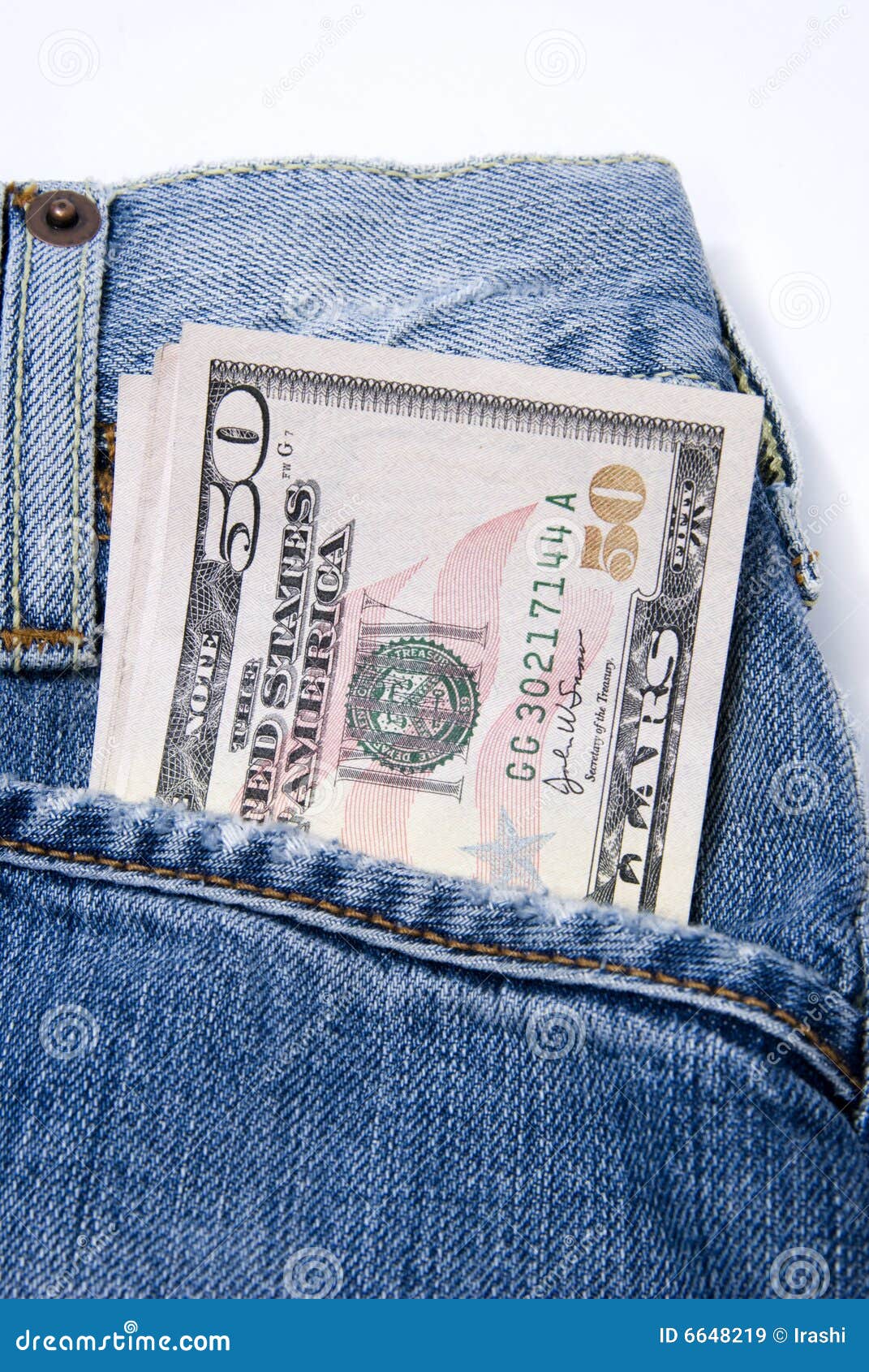 Money in pocket stock image. Image of bill, pocket, pattern - 6648219