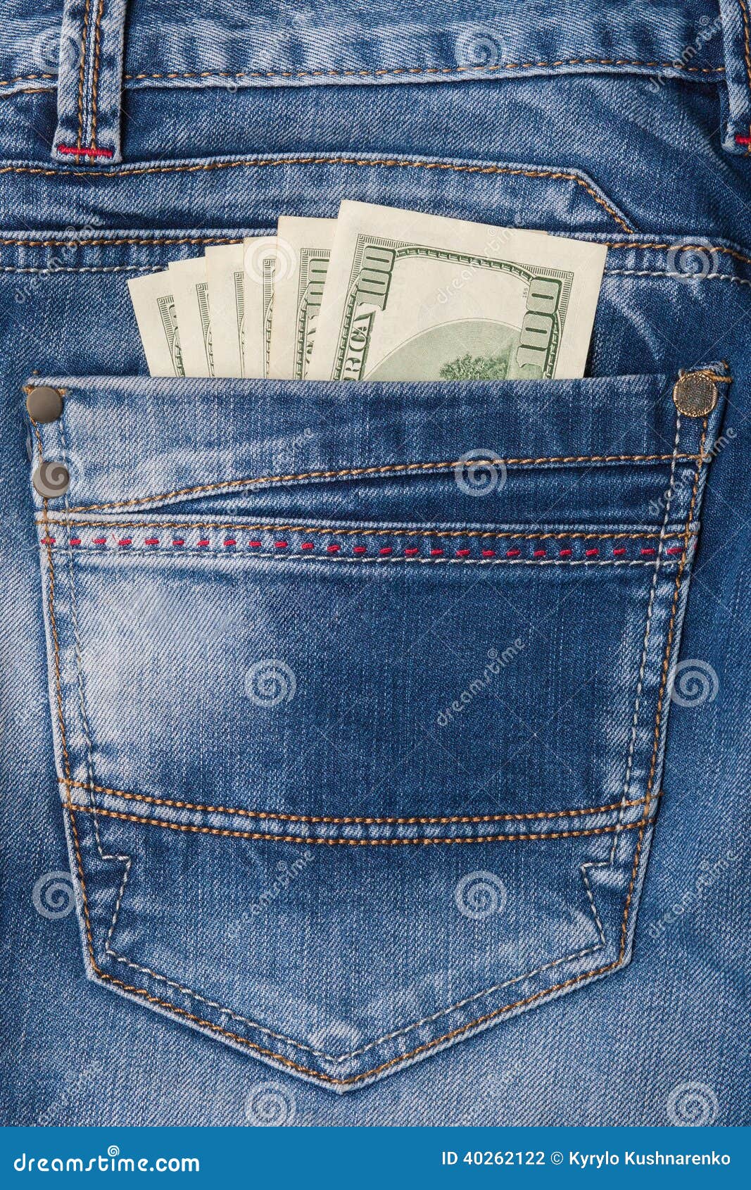 Money in the Pocket of Jeans Stock Photo - Image of closeup, finance ...