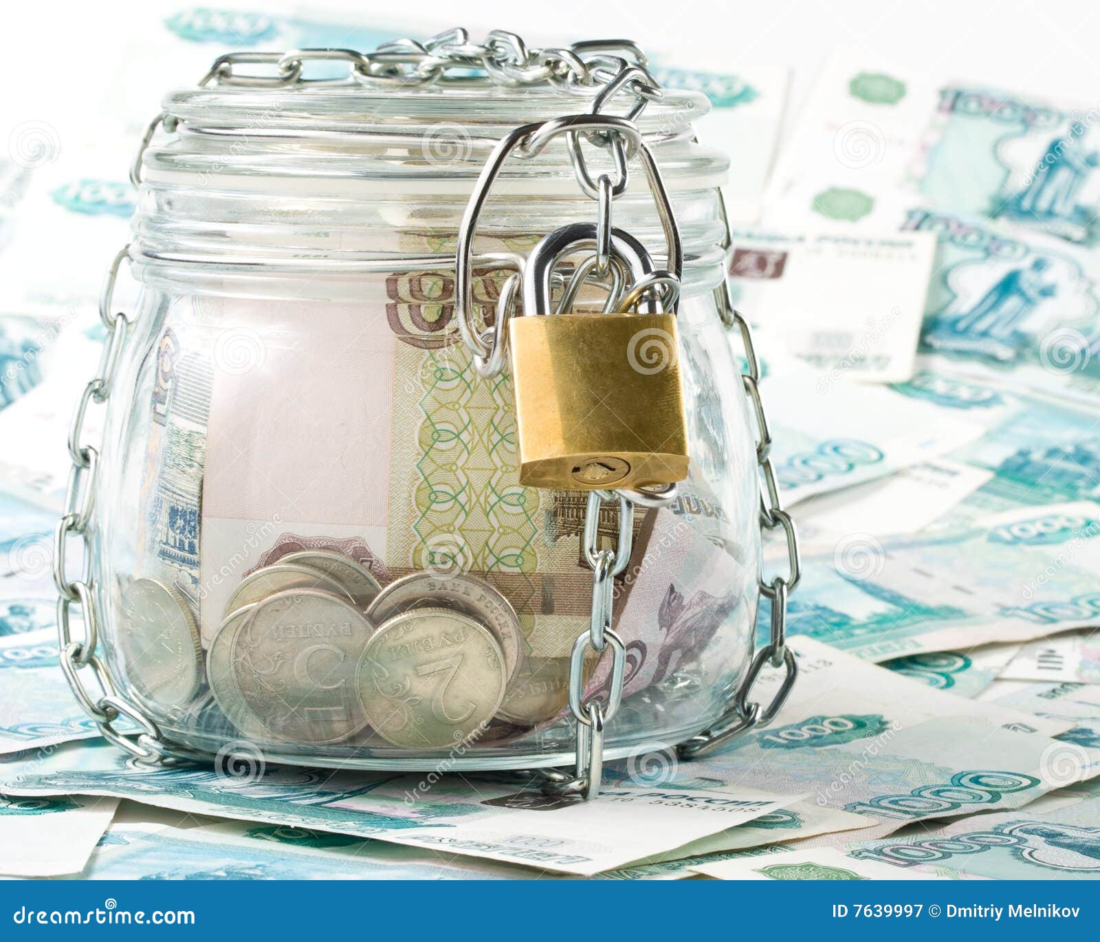 Money in a pot. stock image. Image of invest, investment - 7639997