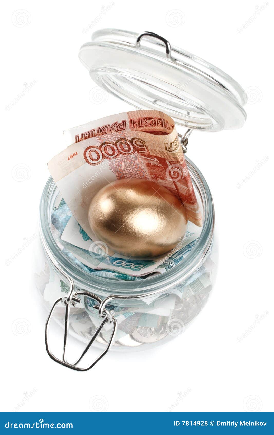 Money in a pot. stock photo. Image of cash, finance, glass - 7814928