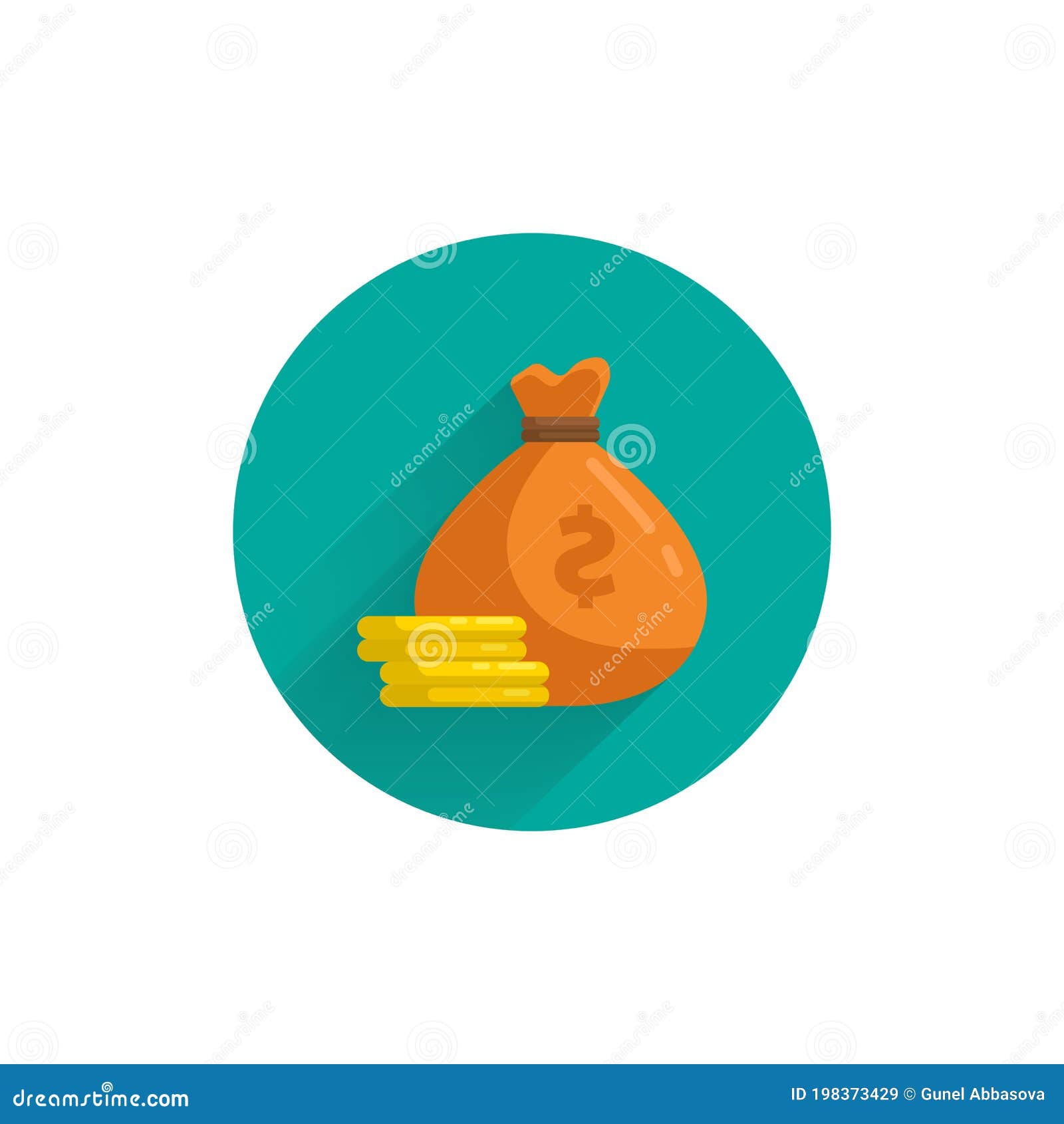 Money Pouch Clipart. Money Bag Isolated Simple Clipart Cartoon Vector ...