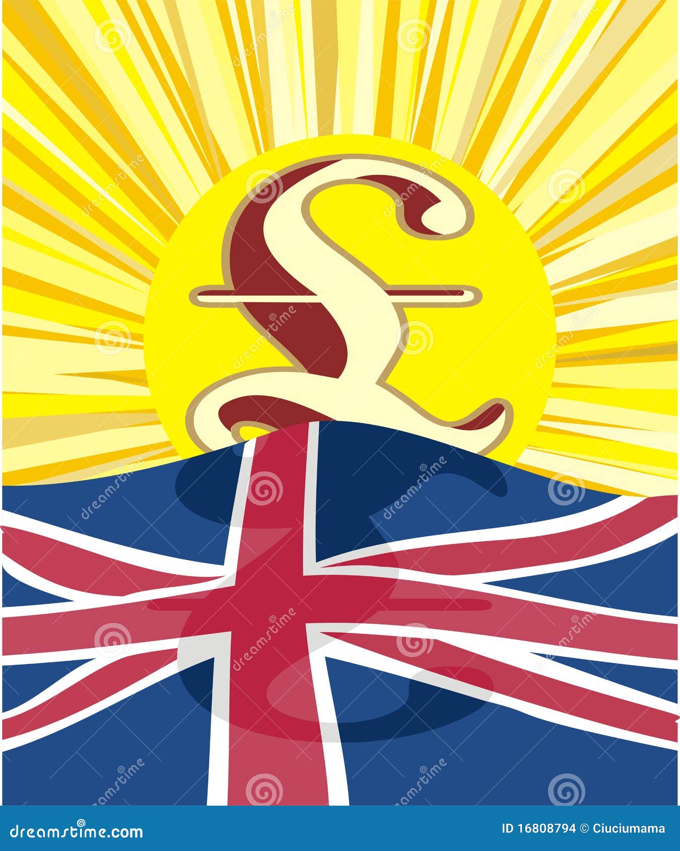 Money - pound rising stock vector. Illustration of rise - 16808794