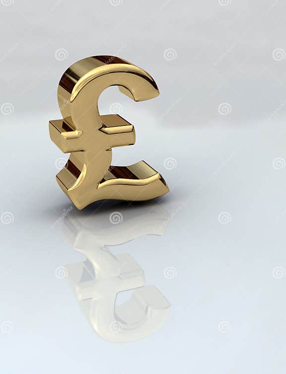 Money Pound Sign stock illustration. Illustration of gold - 8181824