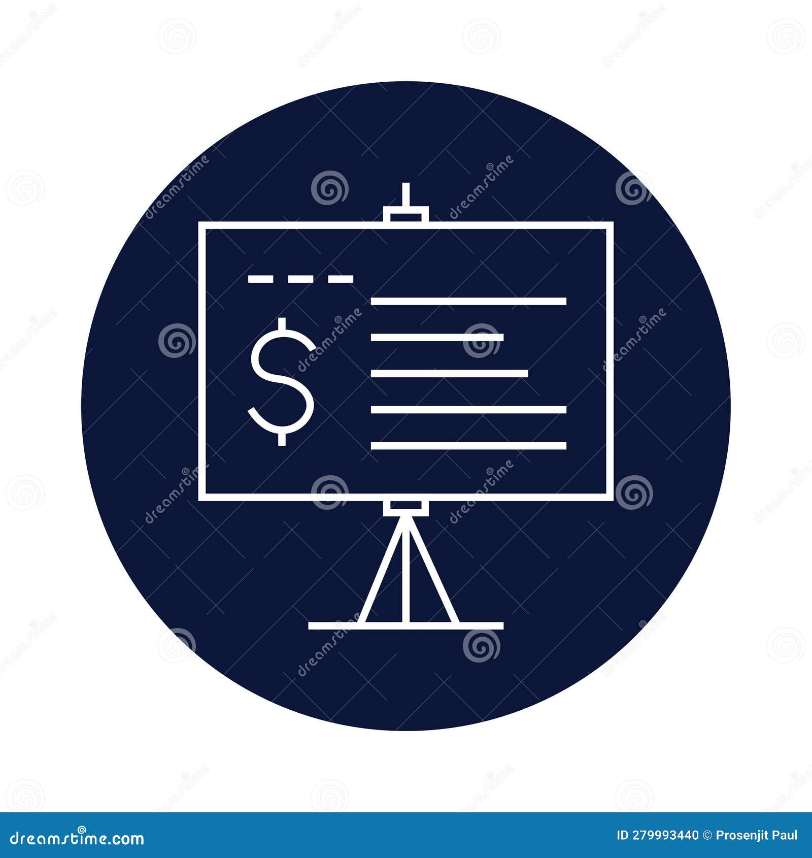 Money, Presentation, Business Presentation Icon Stock Vector ...