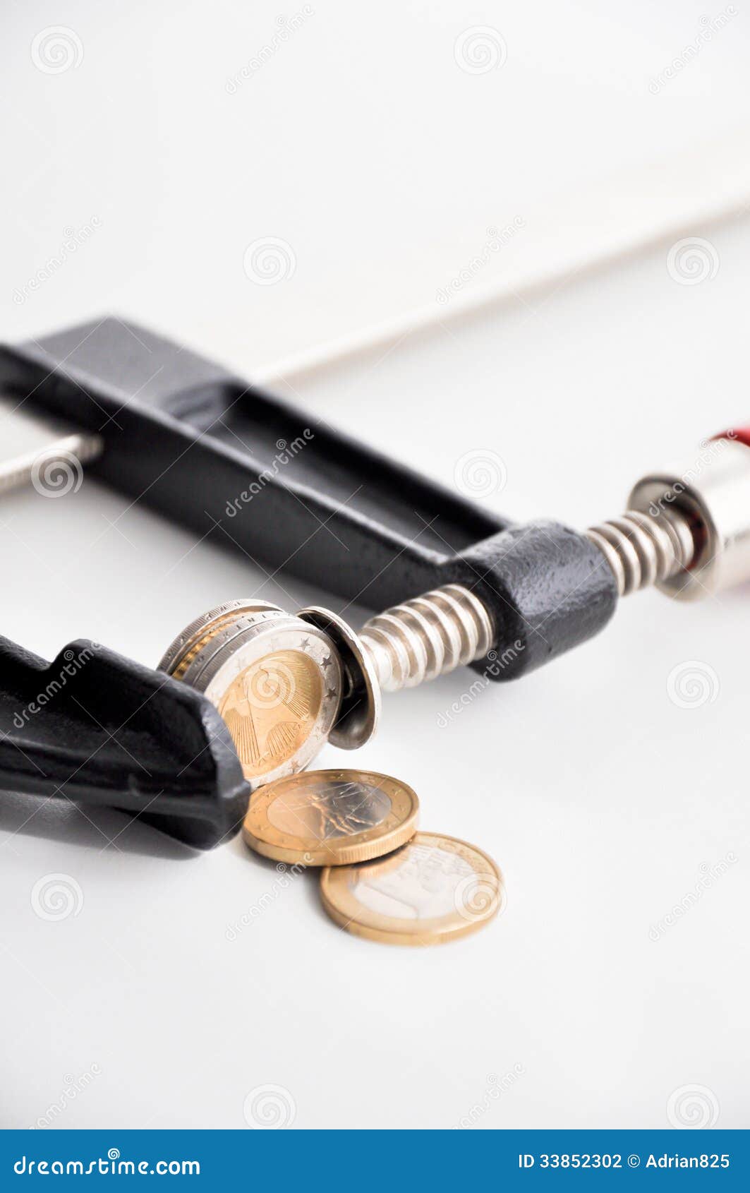 Money pressure crisis stock photo. Image of budget, coins - 33852302