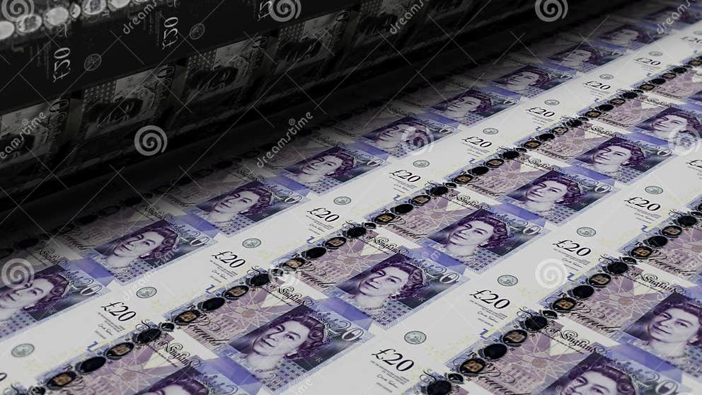 Money Printing Process Concept Illustration Stock Illustration ...