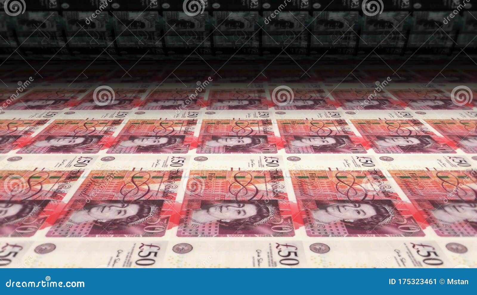 Money Printing Process Concept Illustration Stock Illustration ...