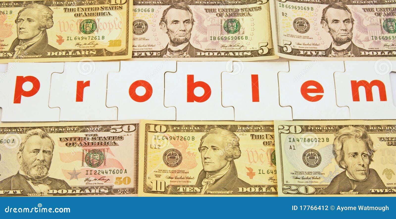 Money problems. stock photo. Image of security, pieces - 17766412