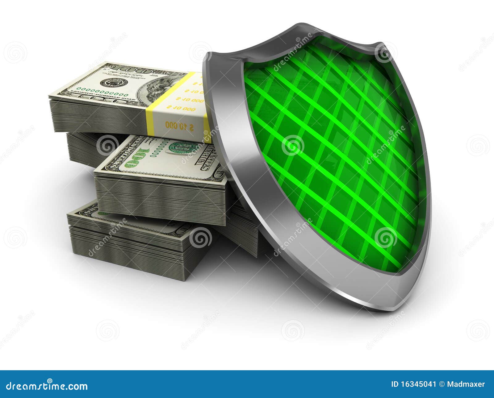 Money protection stock illustration. Illustration of security - 16345041