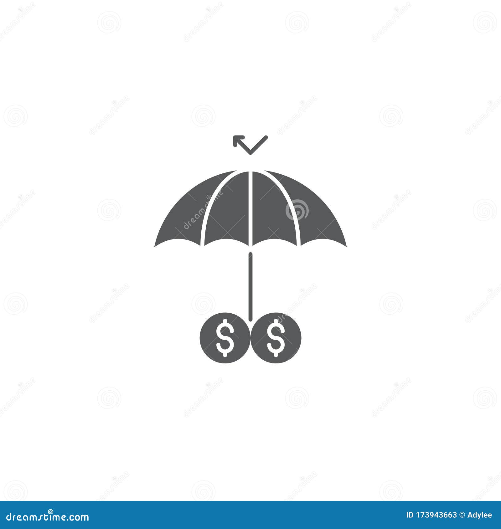 Money Protection Vector Icon Symbol Isolated on White Background Stock ...
