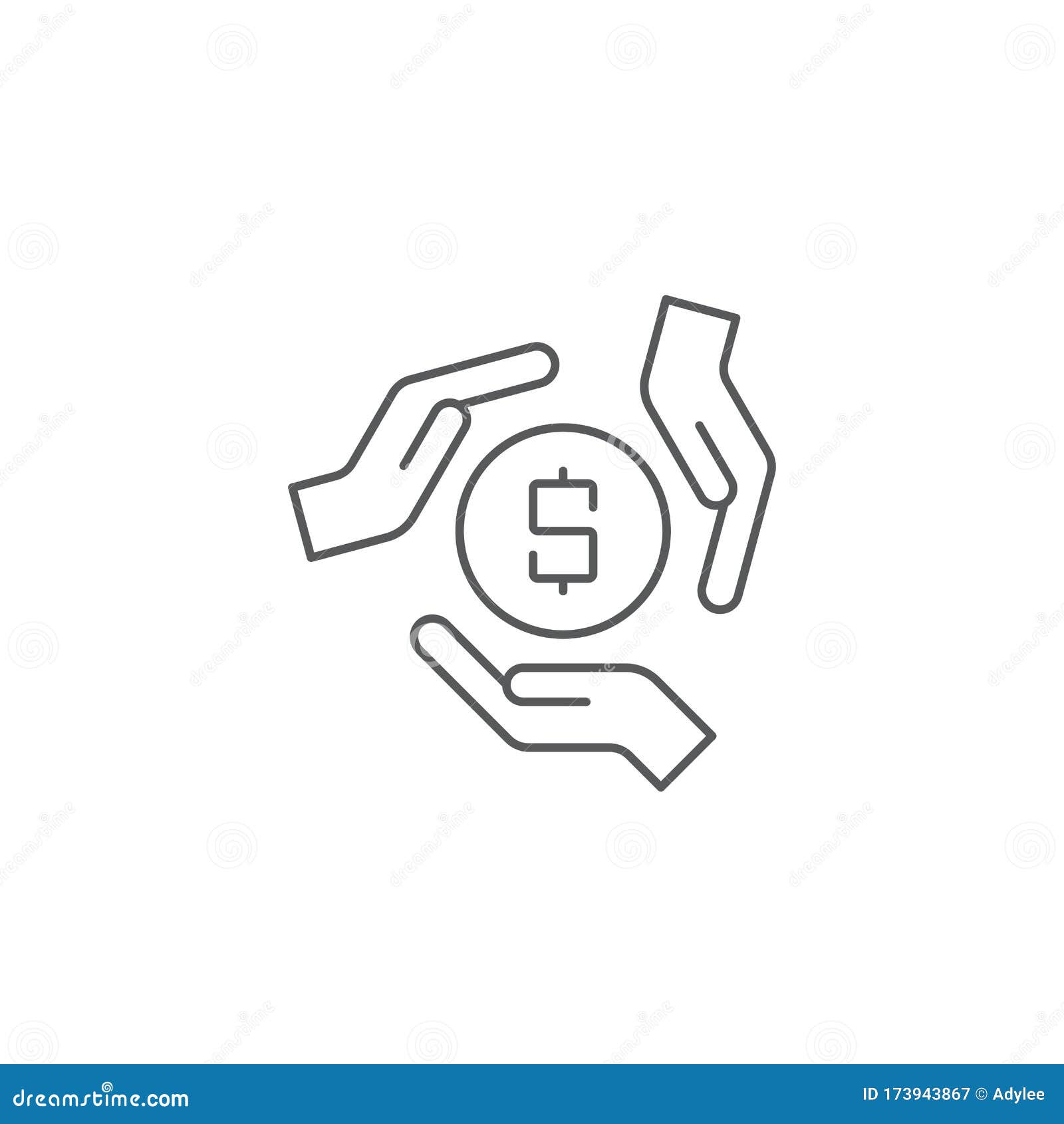 Money Protection Vector Icon Symbol Isolated on White Background Stock ...