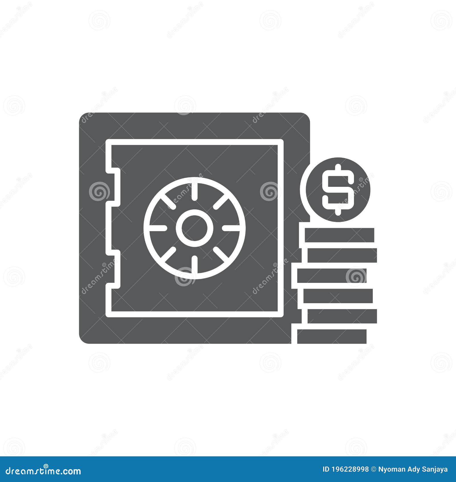 Money Protection Vector Icon Symbol Isolated on White Background Stock ...